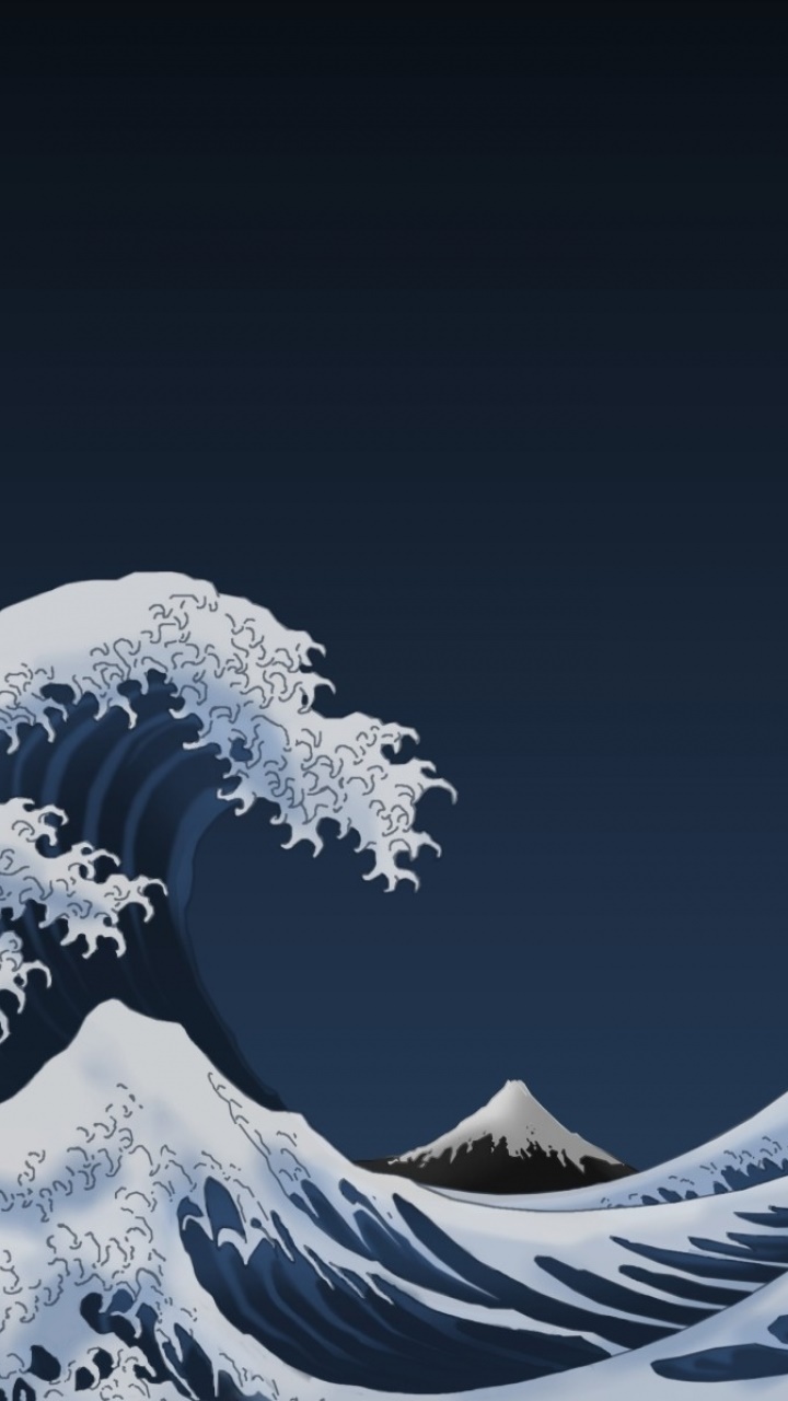 Artistic The Great Wave off Kanagawa, Water, Wave, 720x1280 Phone HD ...