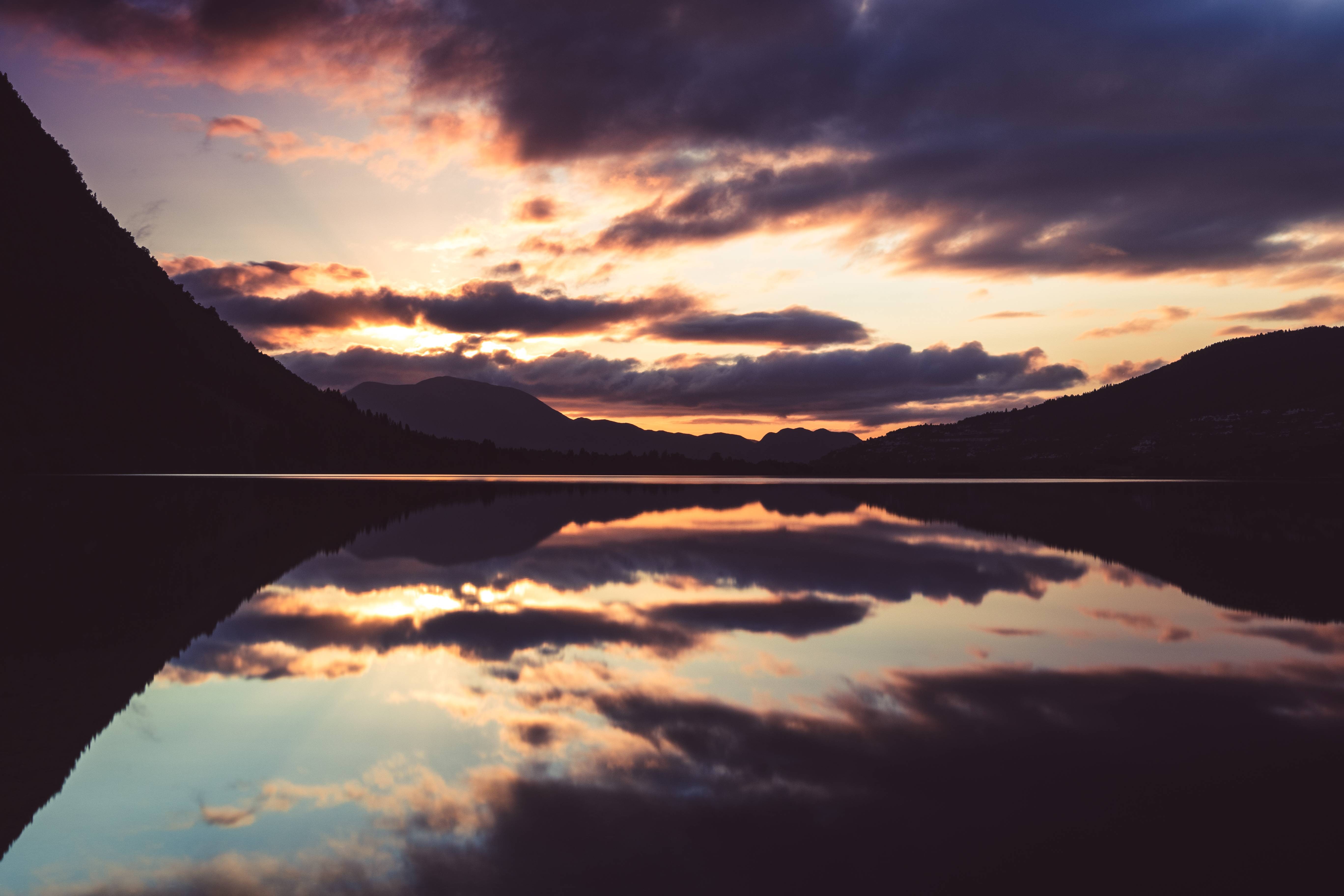 lake, reflection, nature, hd, 4k, 5k HD Wallpaper