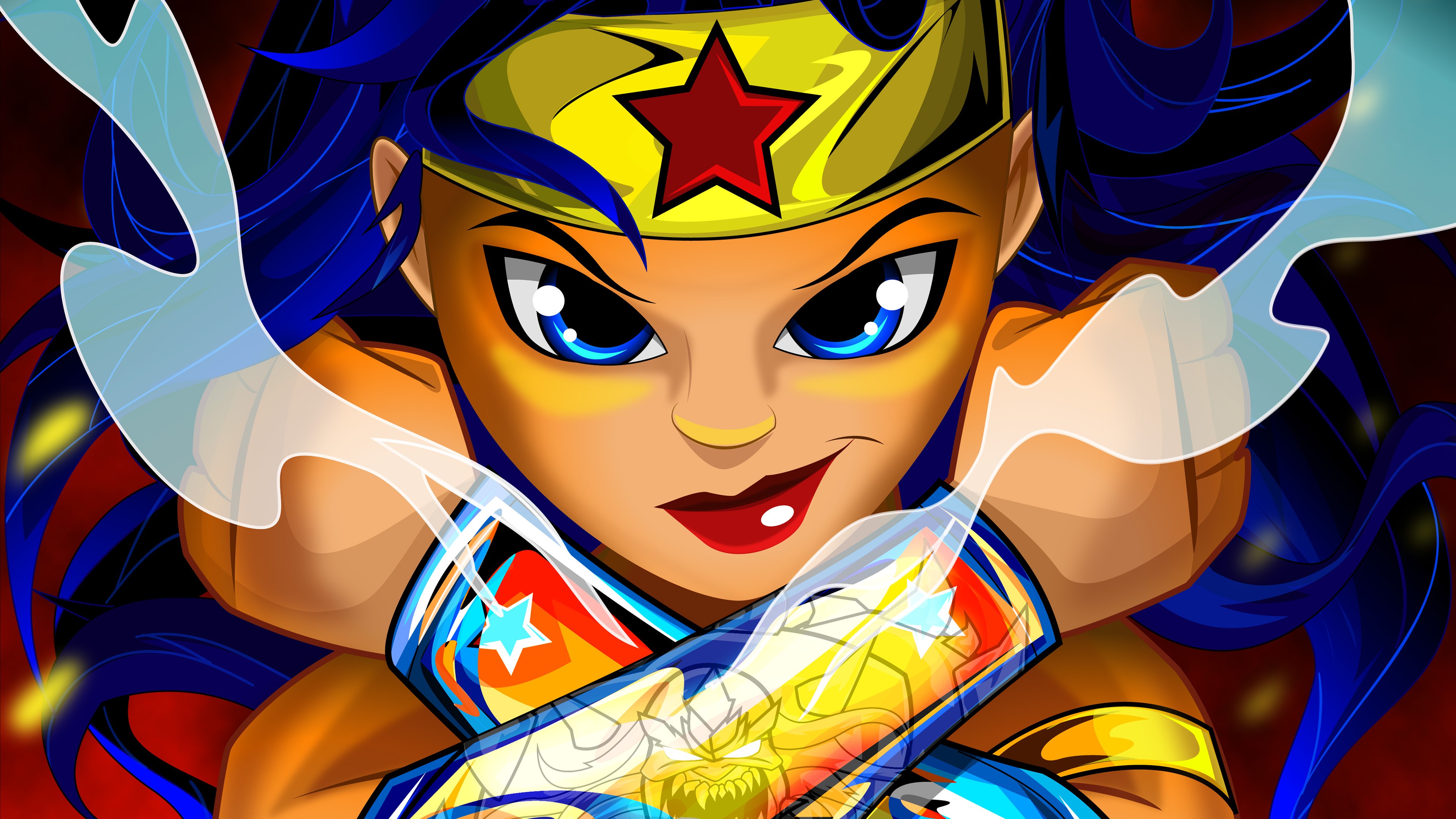 wonder woman, digital art, hd, 4k, artwork, artist, superheroes ...