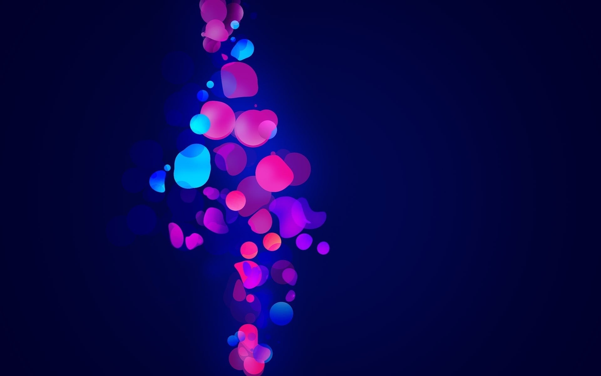 pink color, simple background, background, night, bright, blue, dark ...