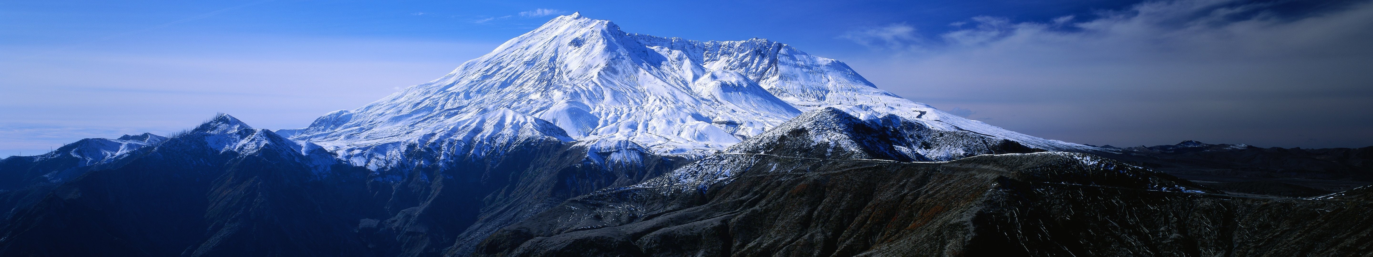 5K, Mountain, Multi, Multiple, Screen, Snow, Covered, Montagne, Triple ...
