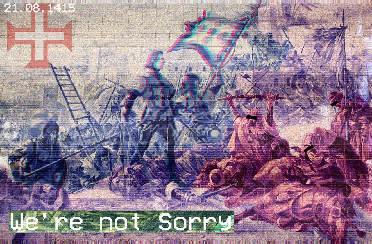 720P, painting, Europe, Portugal, vaporwave, war, fashwave, glitch art ...