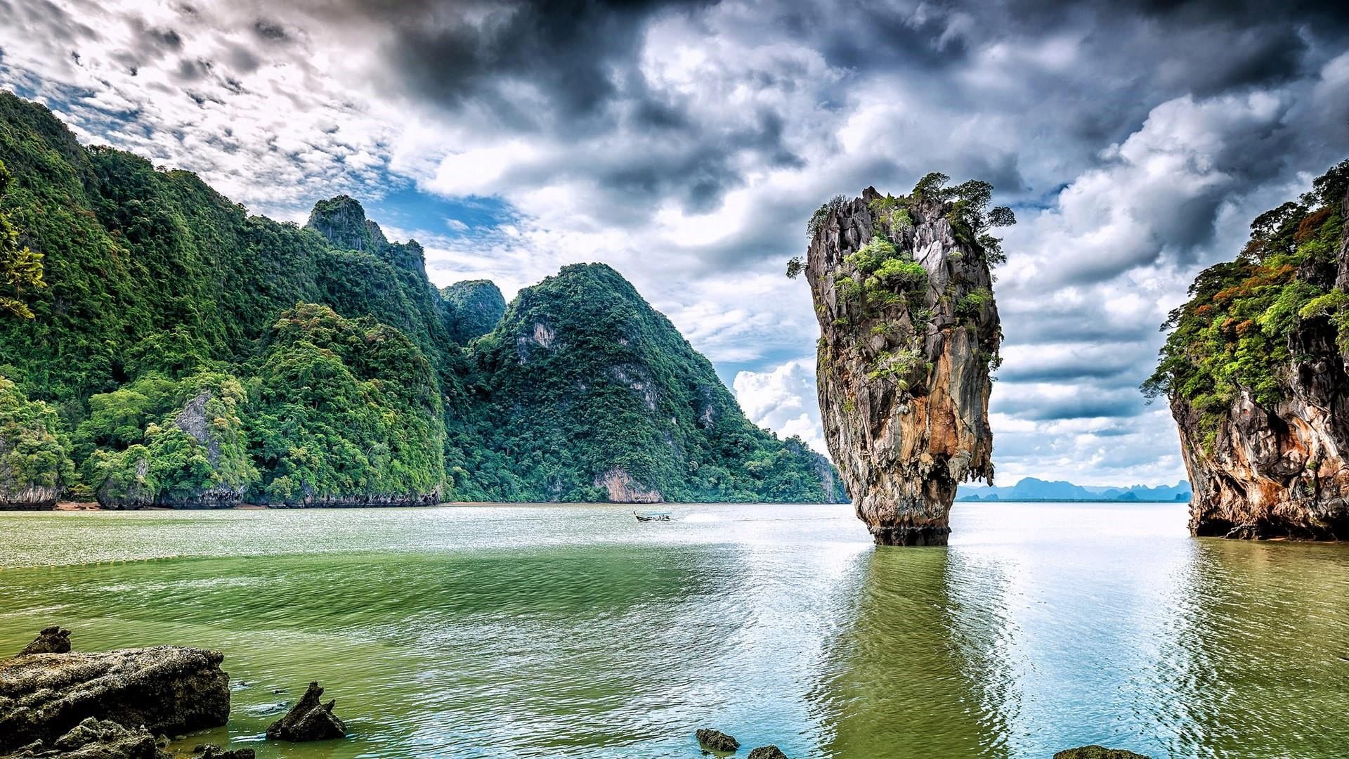 1080P, Mountain, Tree, Rock - Object, Cloud - Sky, Tranquil Scene ...