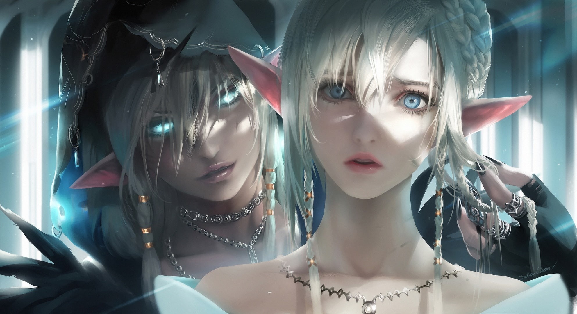 Wallpaper ID: 508274 / original characters, pointed ears, illustration ...