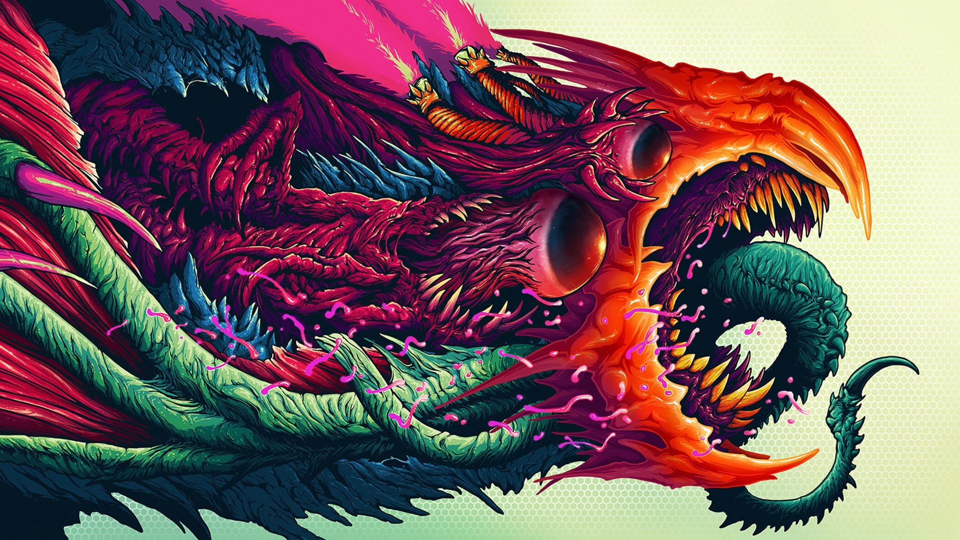 skin, 1080P, art, csgo, Brock Hofer, hyperbeast, freak, beast, teeth ...