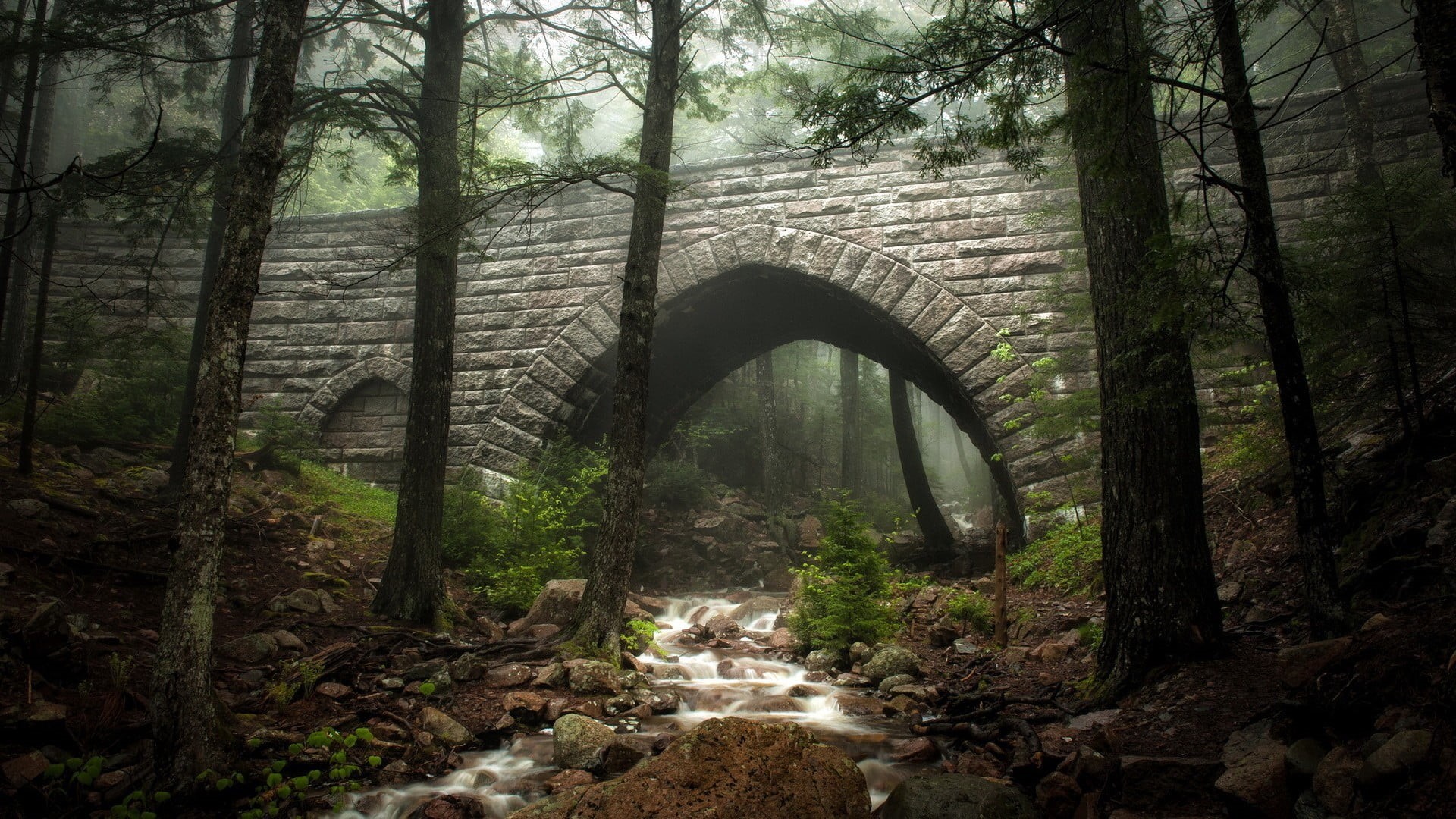 arch, bridge - man made structure, solid, fantasy art, architecture ...