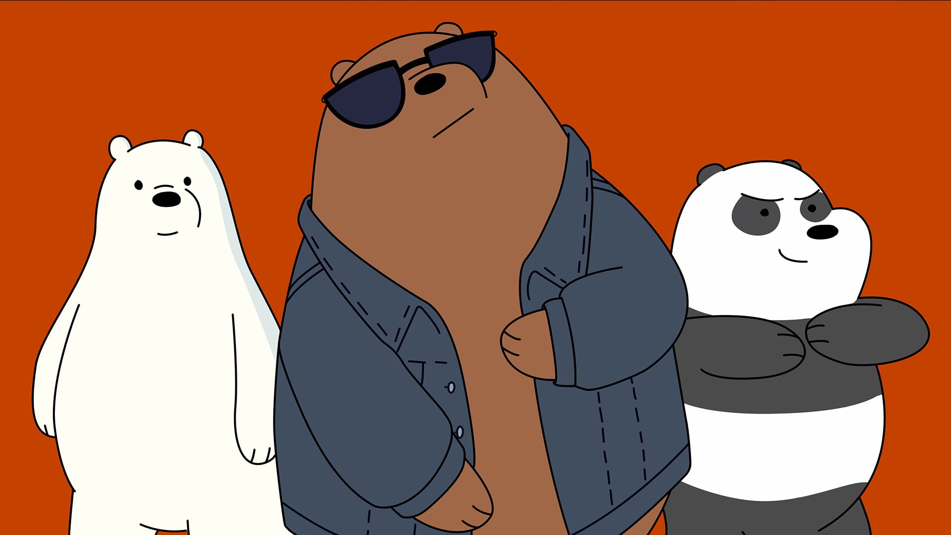 We Bare Bears, bears, humor, cartoon, 1080P HD Wallpaper