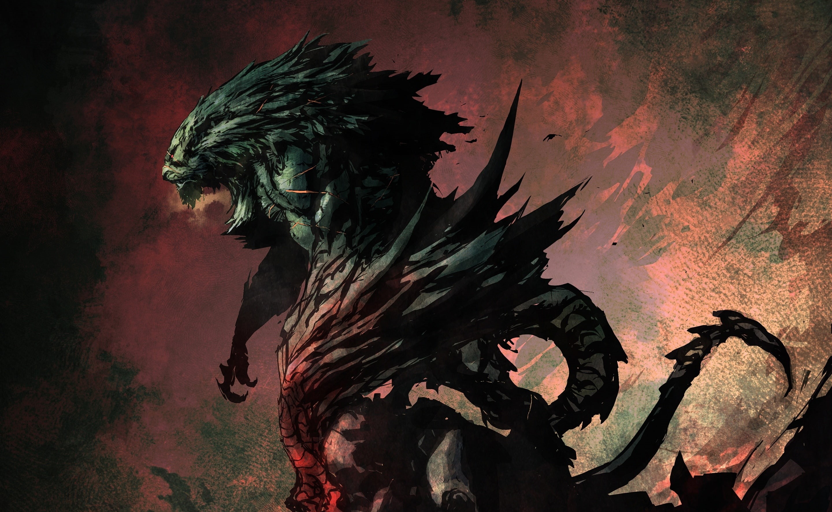 digital composite, real people, werewolf, creativity, art and craft ...