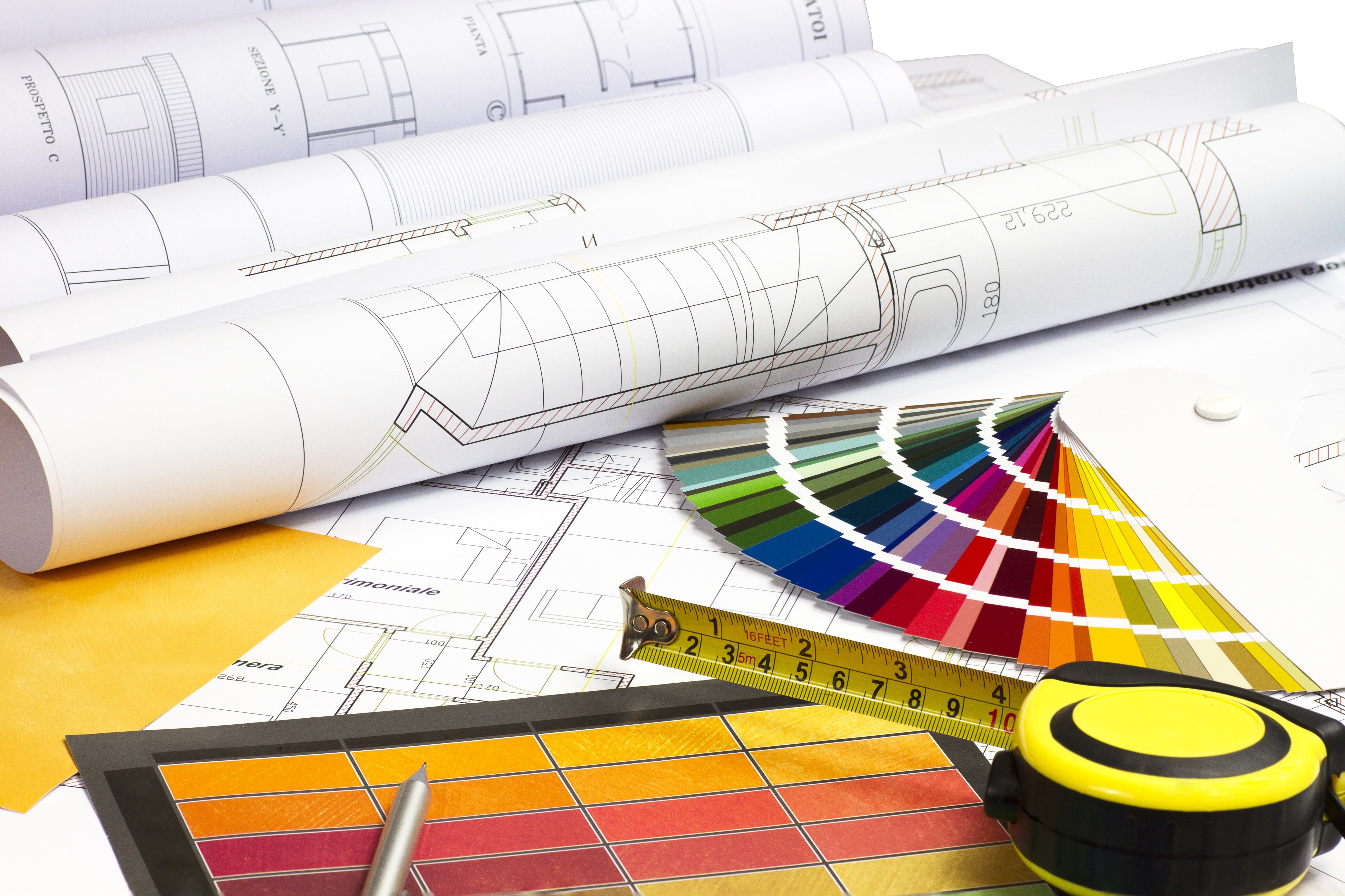 business, table, paper, black, industry, plan, pencils, blueprint ...