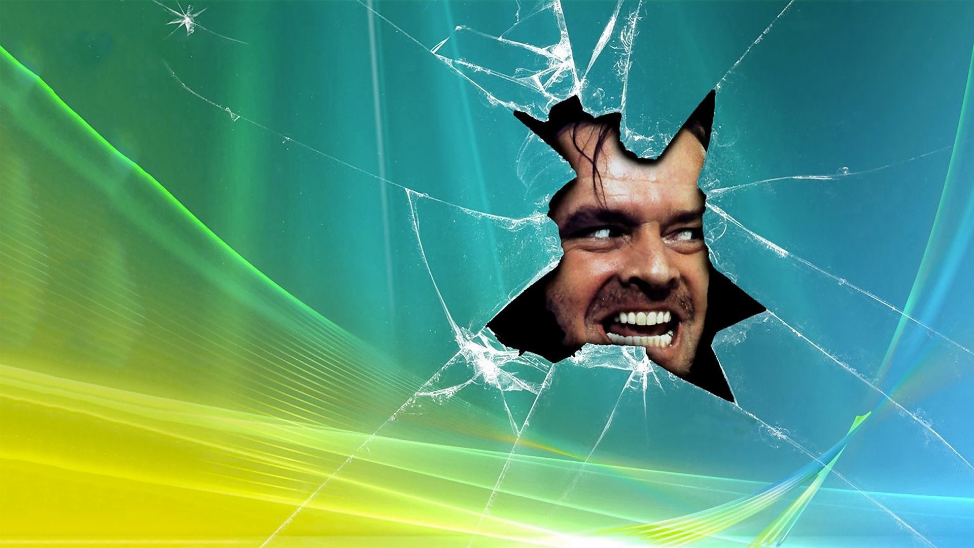 film, dark, computer, crack, screen, horror, glass, shining, 1080P ...