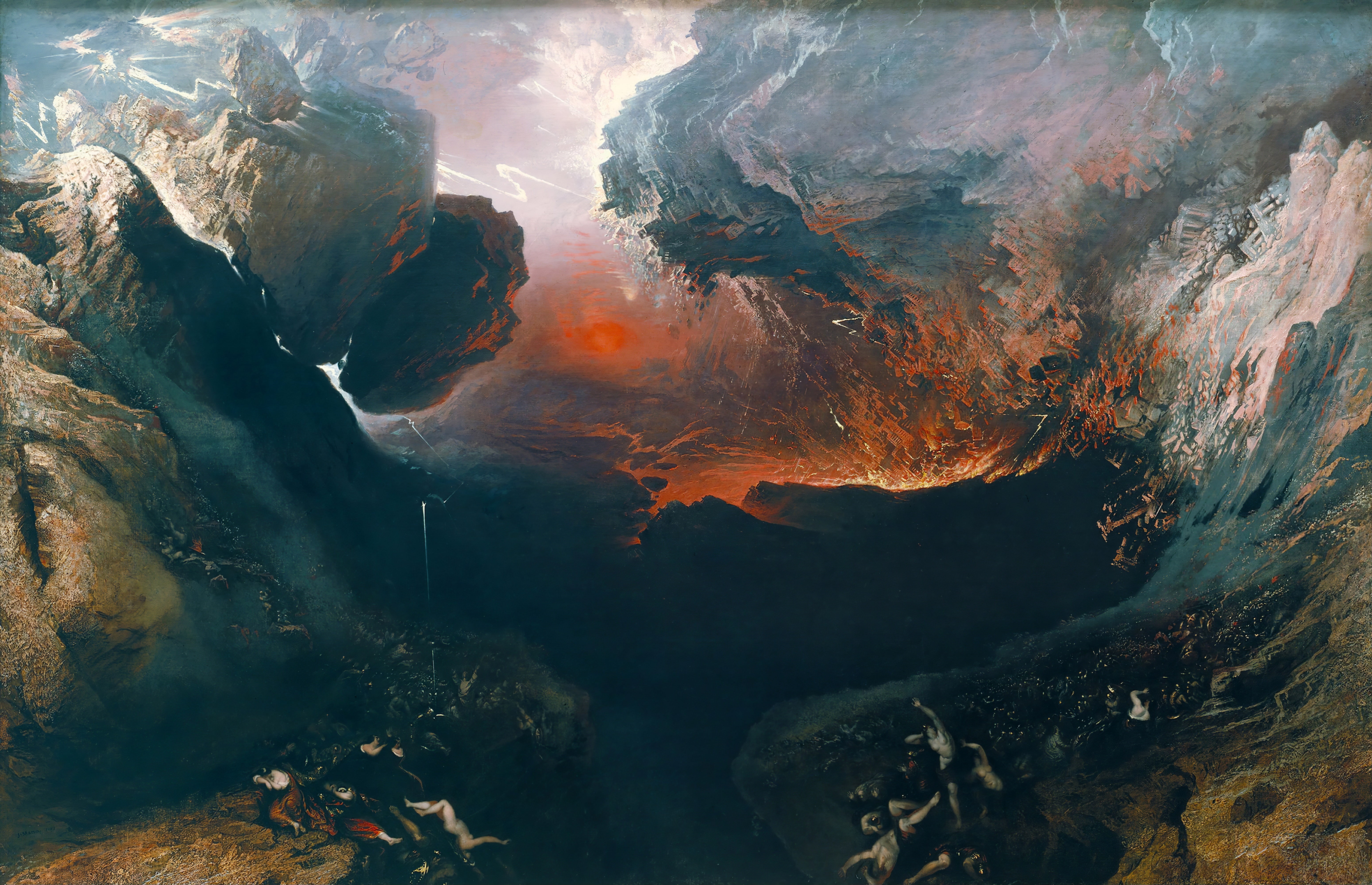 2K, John Martin, The Great Day of Godly Anger, classic art HD Wallpaper