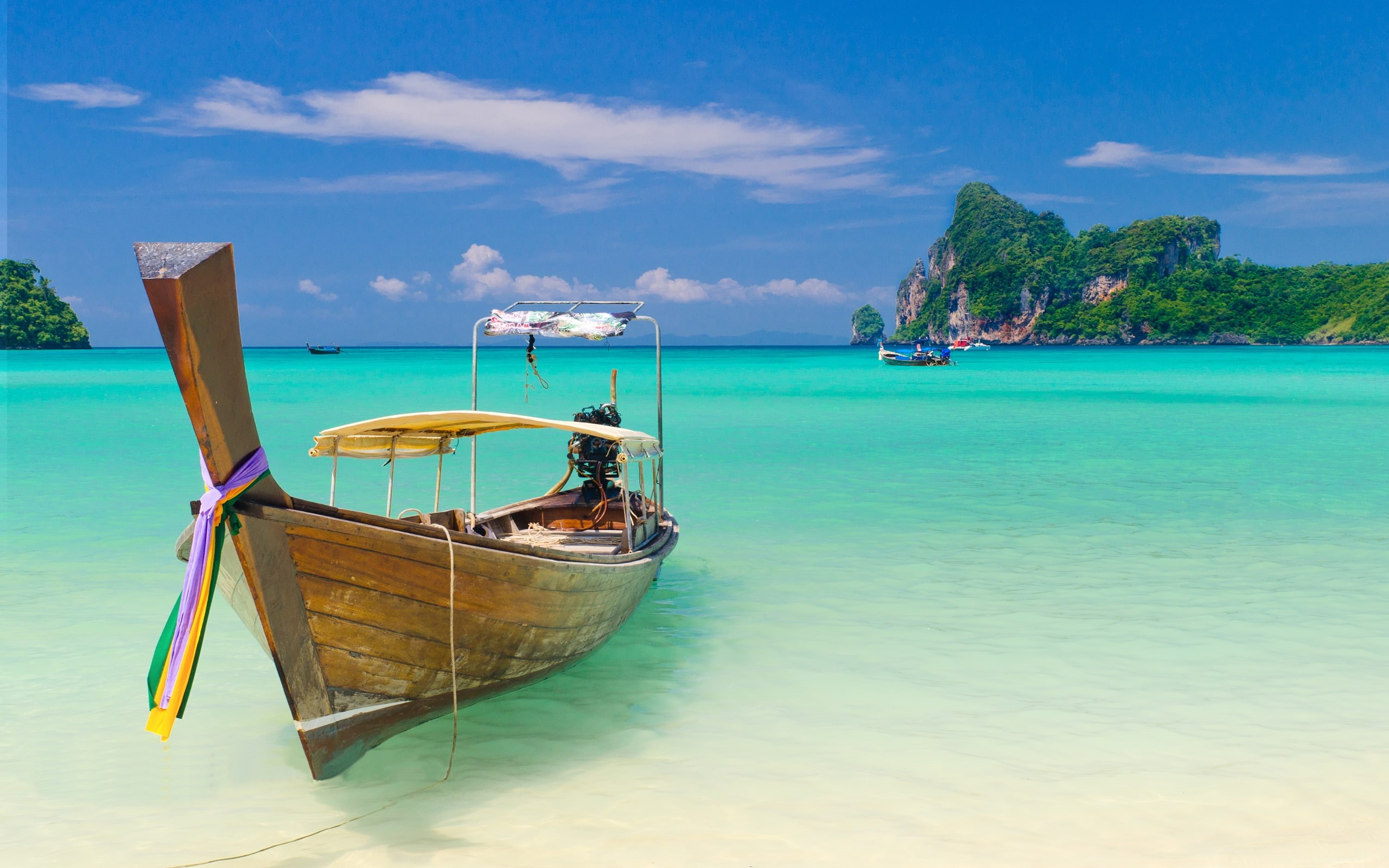boat, longtail, 2K, krabi, province, thai HD Wallpaper
