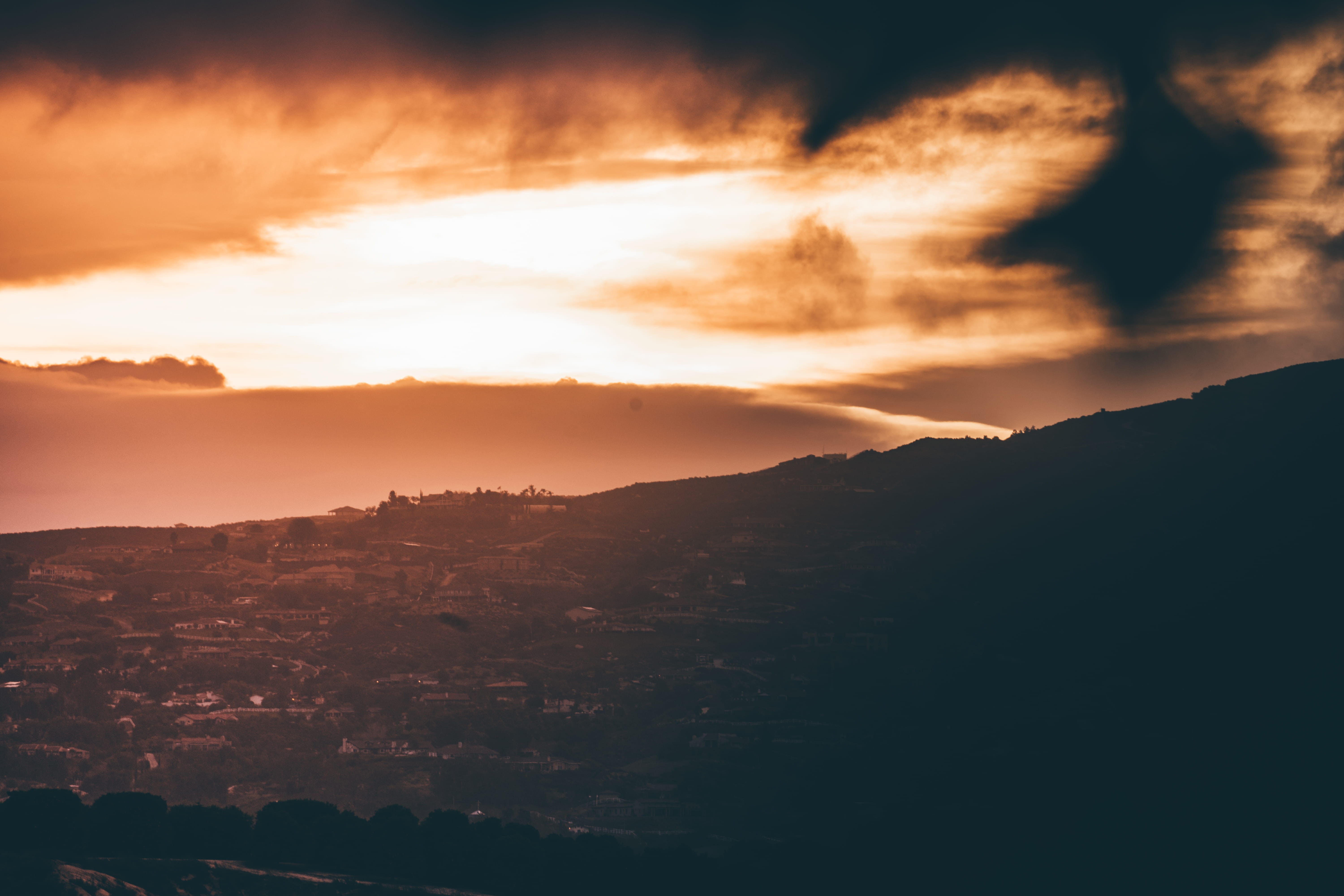 cloudy, moody, overcast, outdoors, dusk, dramatic scene, sun ...