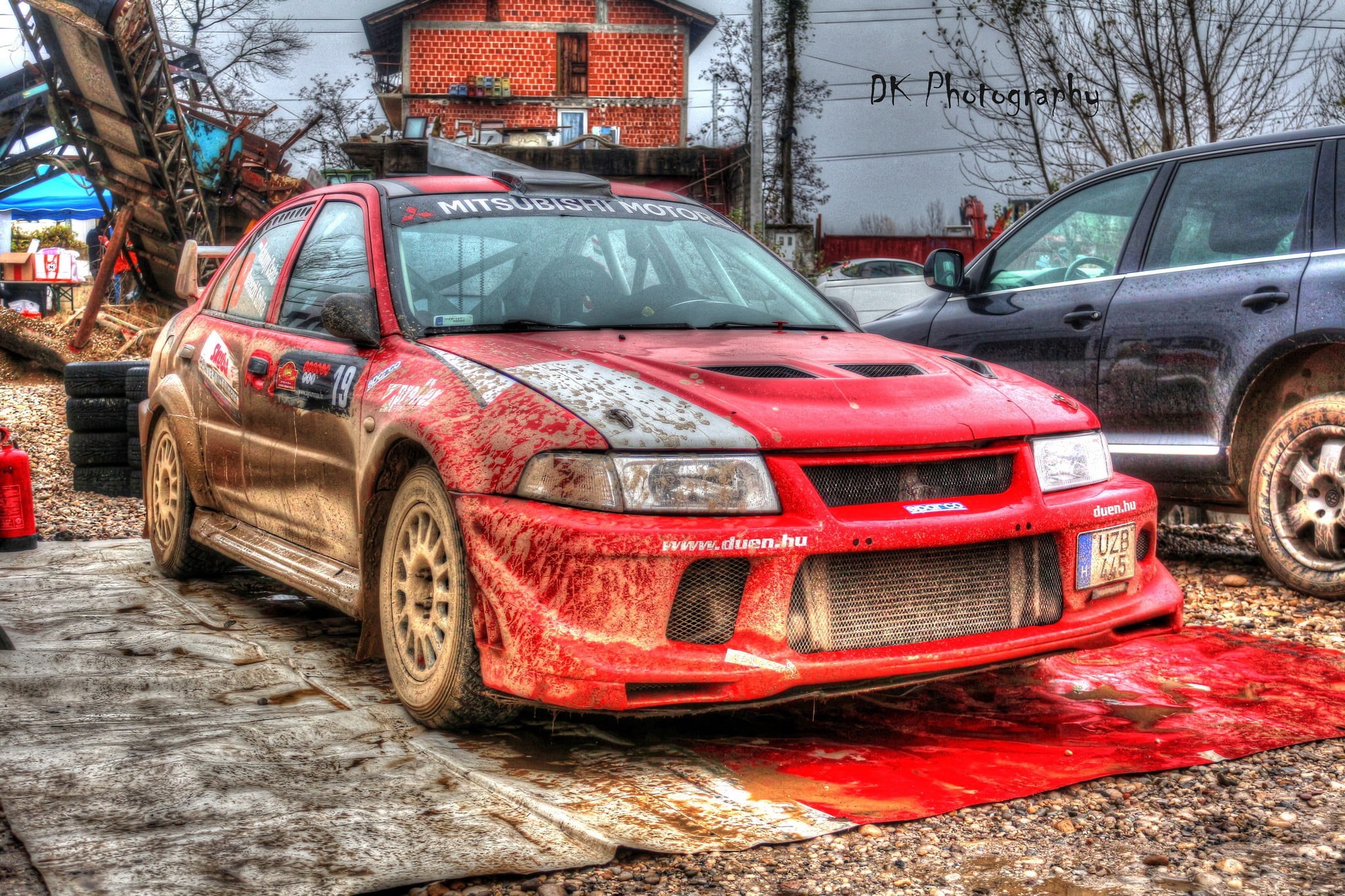 stationary, car, road, Mitsubishi Lancer Evolution III, land vehicle ...