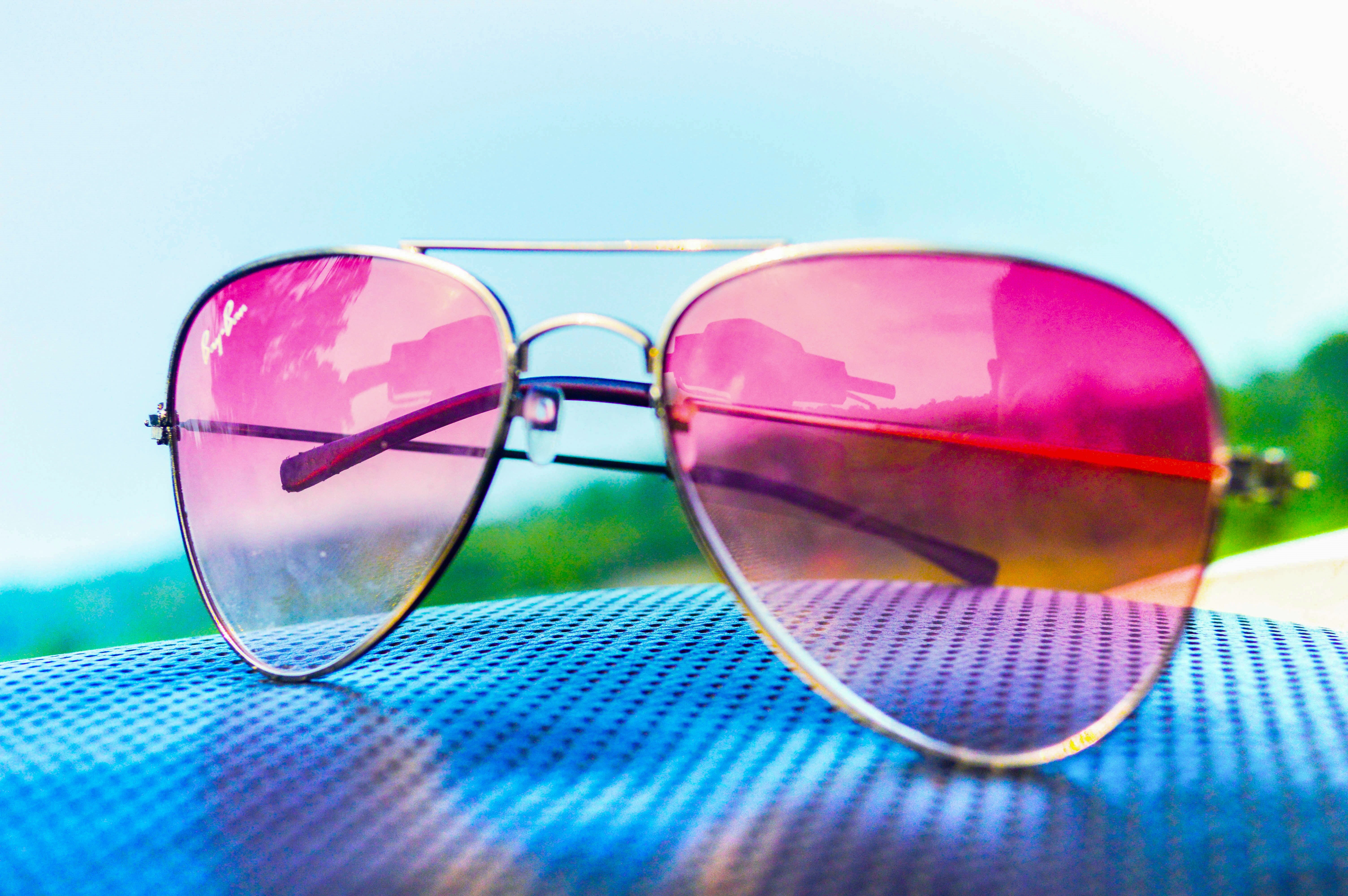 blue, aviator, logo, close-up, vision, see, collection, wearing, wear ...