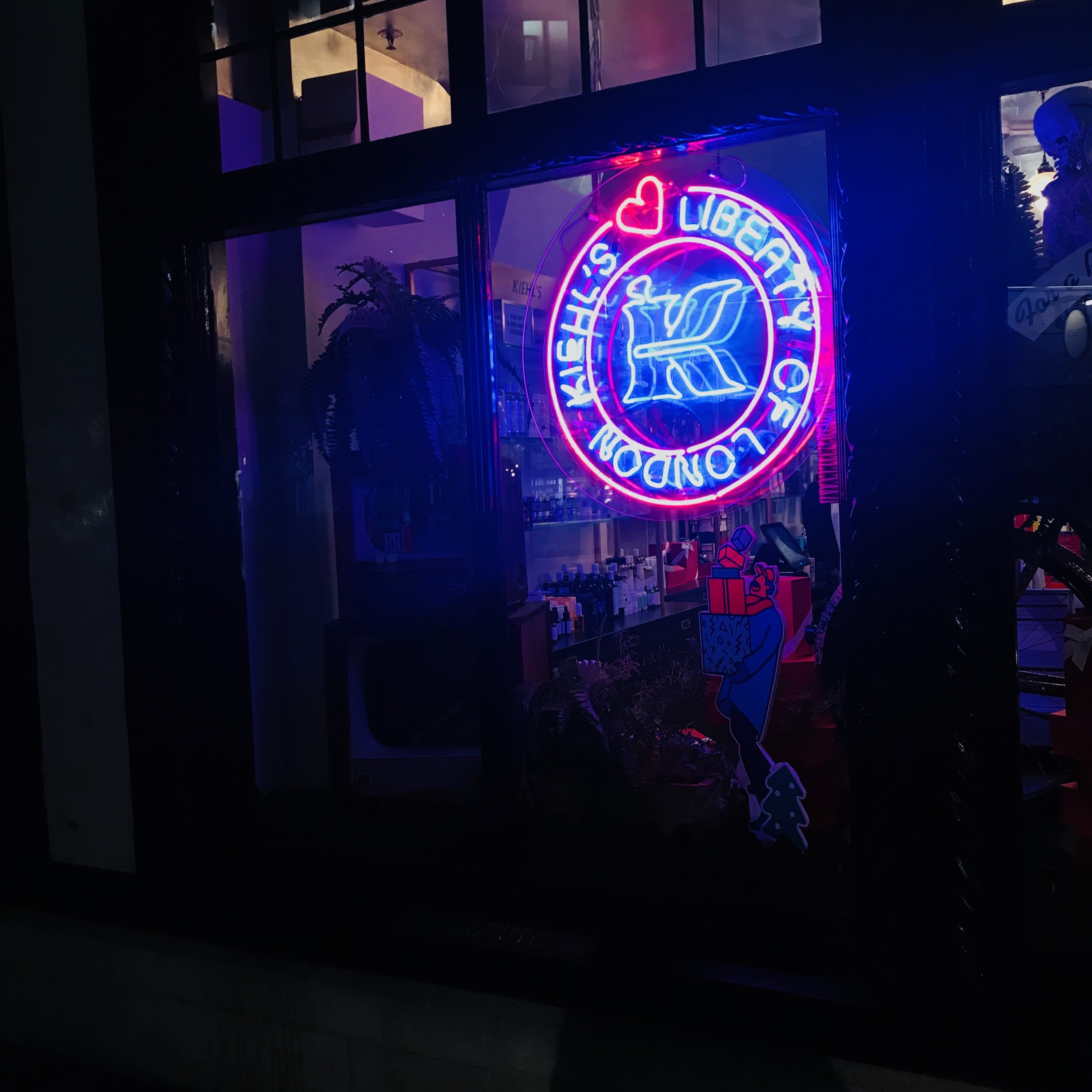 night, glass - material, western script, reflection, liberty, black ...