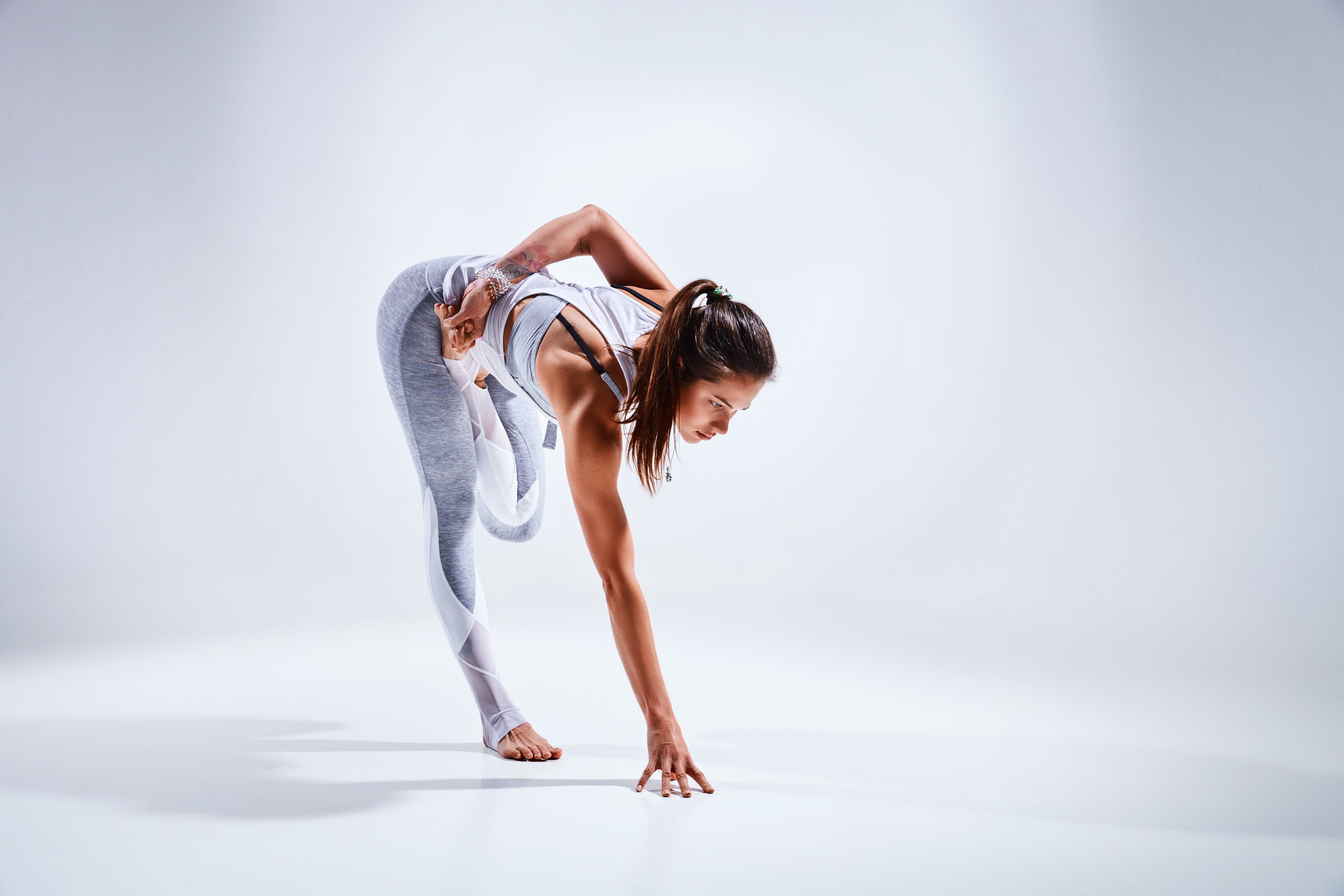 sport, women, ponytail, yoga, fitness model, exercising, sports, 5K HD ...
