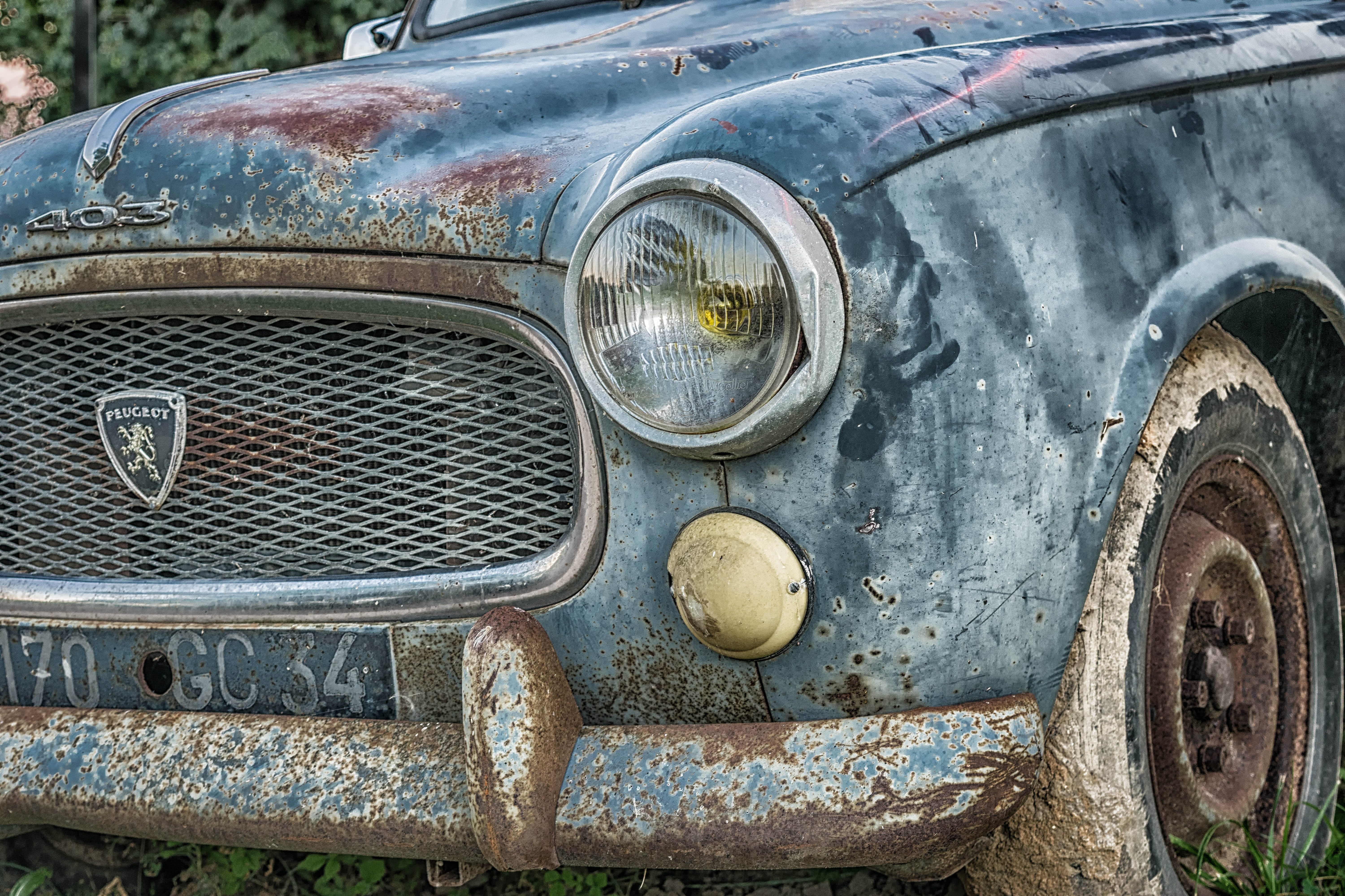 france, 5K, deterioration, old, vehicle part, run-down, gc, gray, retro ...