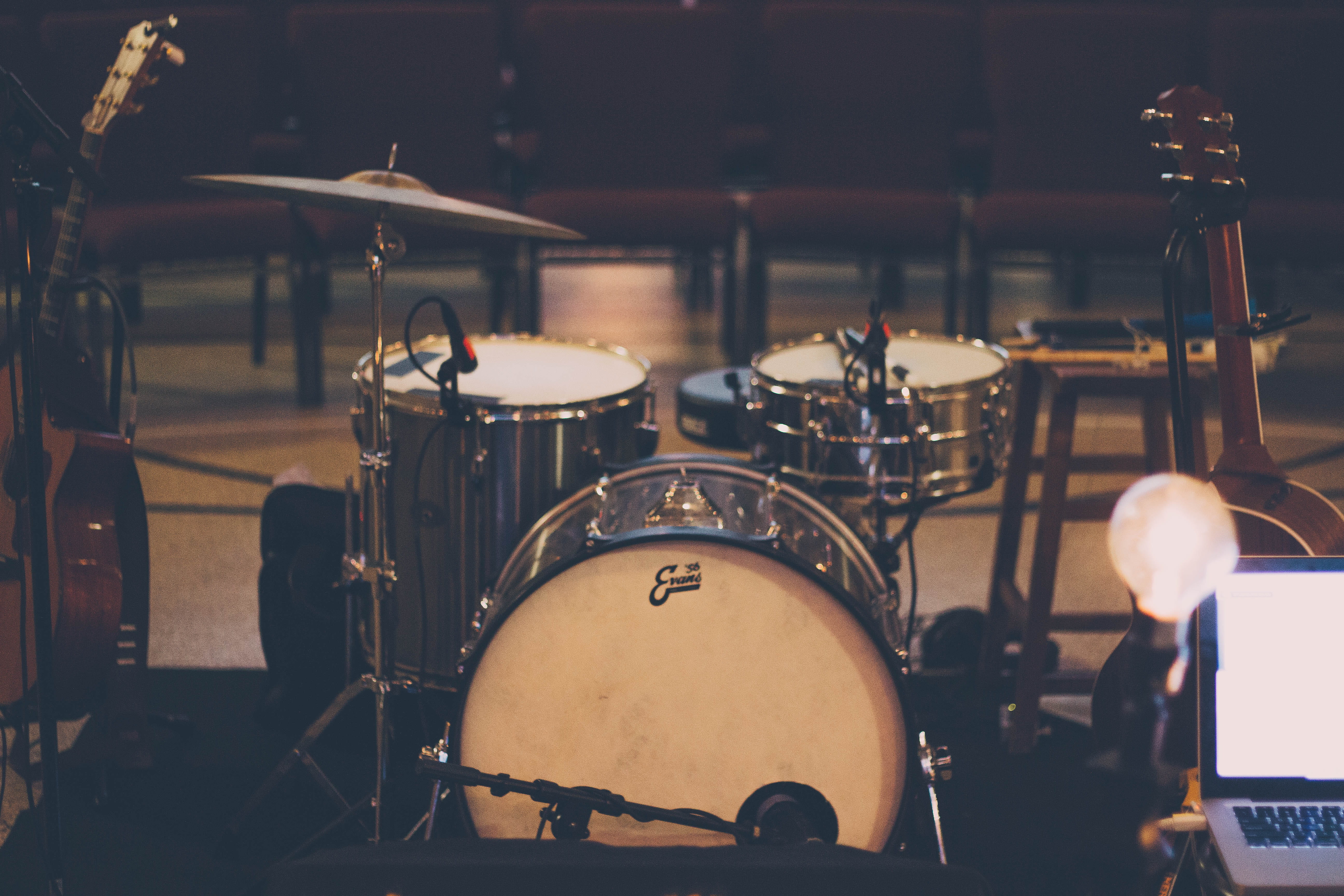percussion instrument, focus on foreground, musical instrument ...