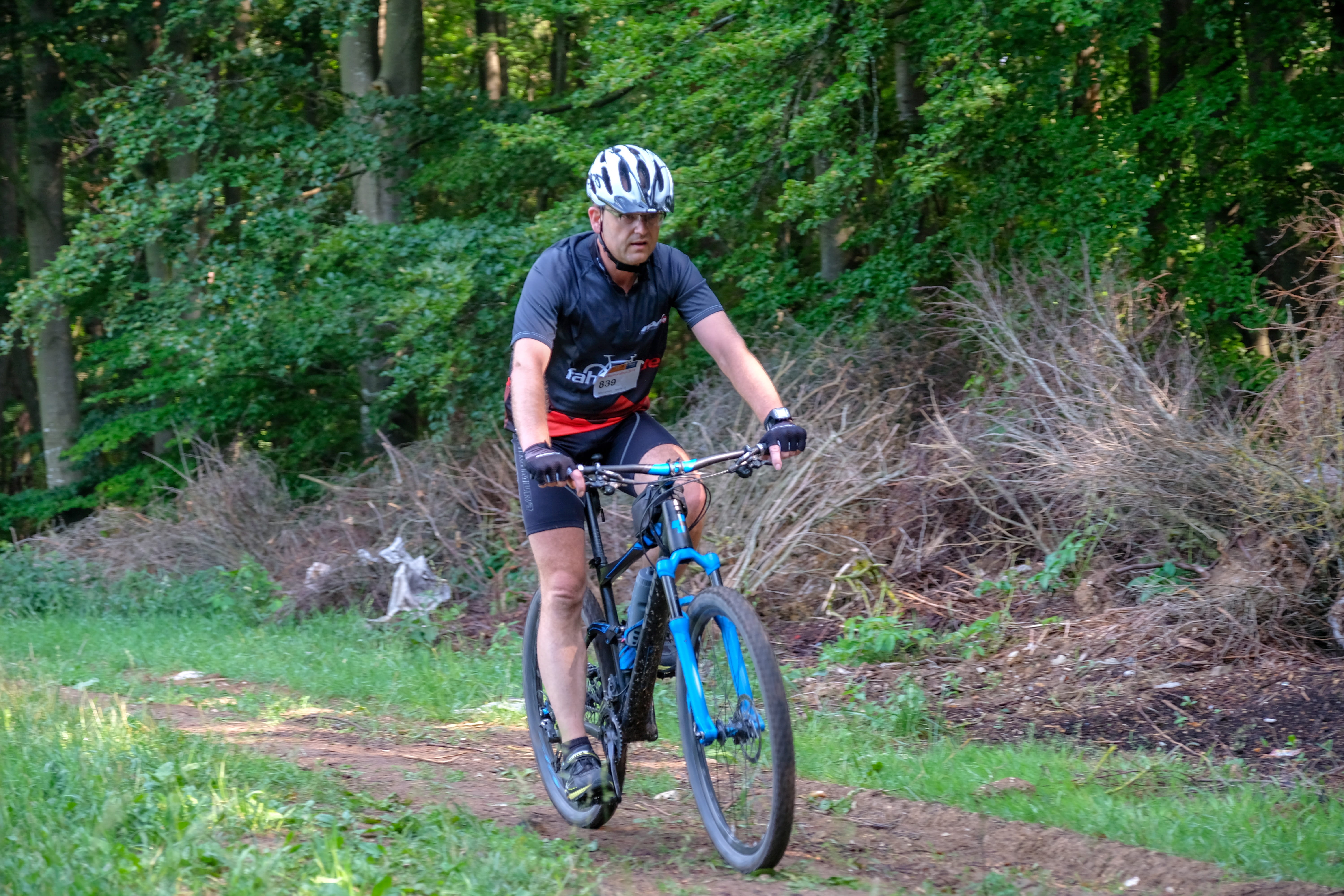 5K, biker, tree, sporty, lifestyles, outdoors, nature, one person ...