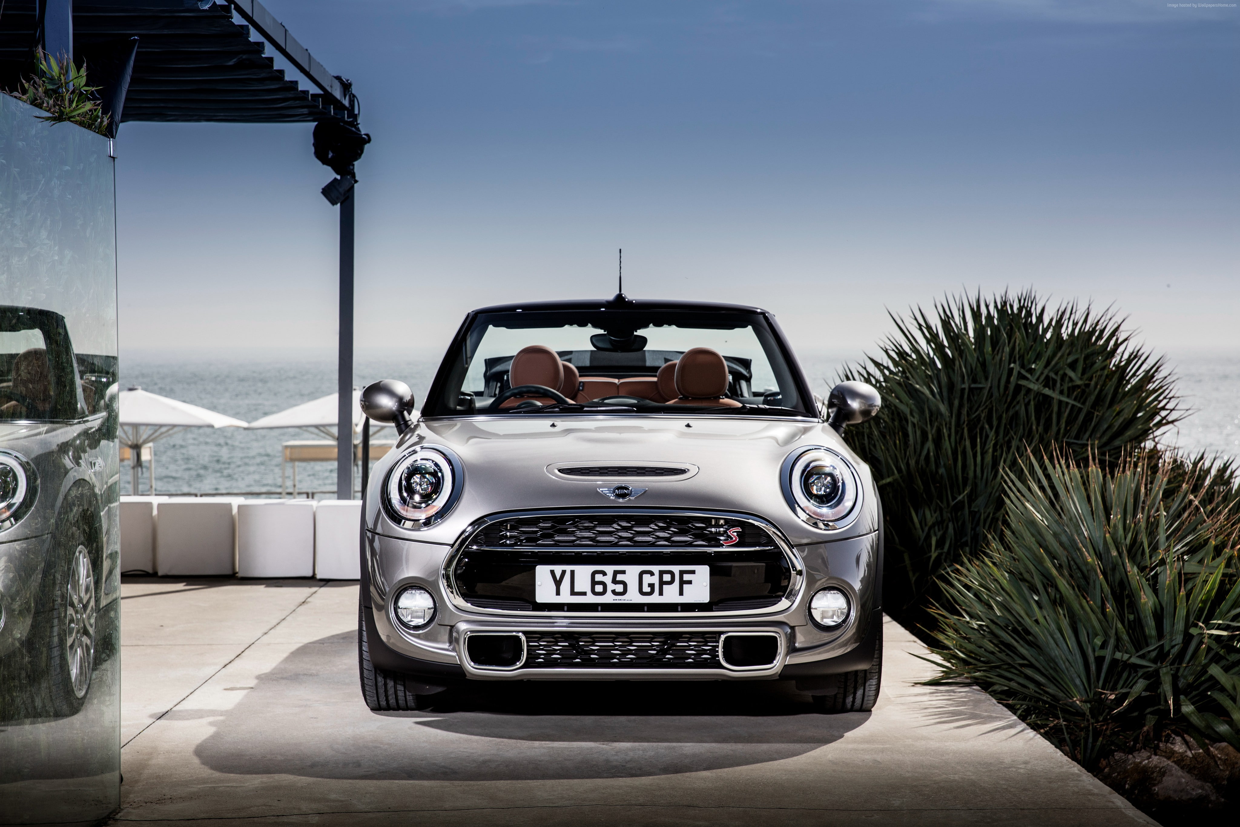 mini, Mini cooper s cabrio, 4K, blue HD Wallpaper