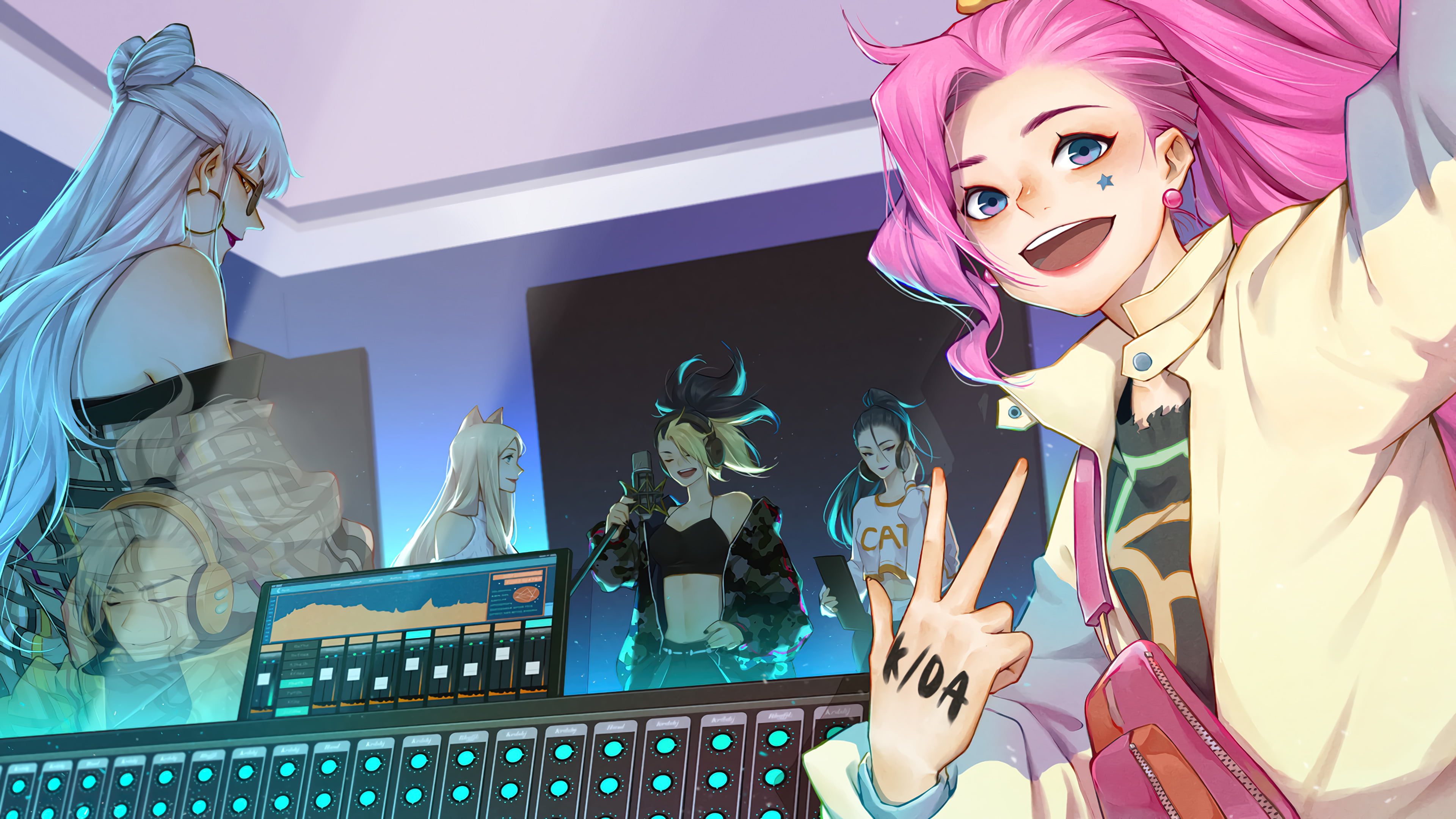 Evelynn, League of Legends, demon girls, looking at viewer, demon ...