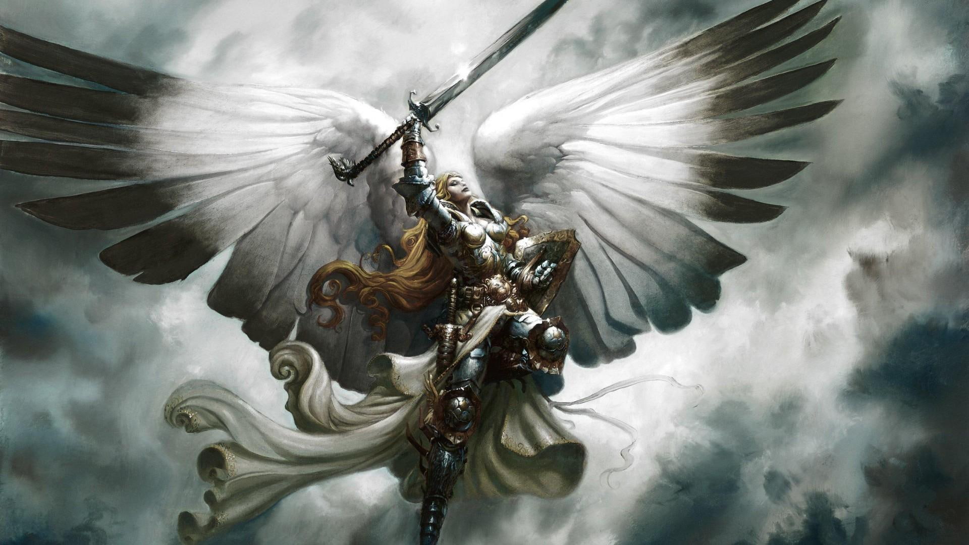 Graphics, Beautiful, Wings, 3D And Ab, Armor, Suit, Angel, Sword ...