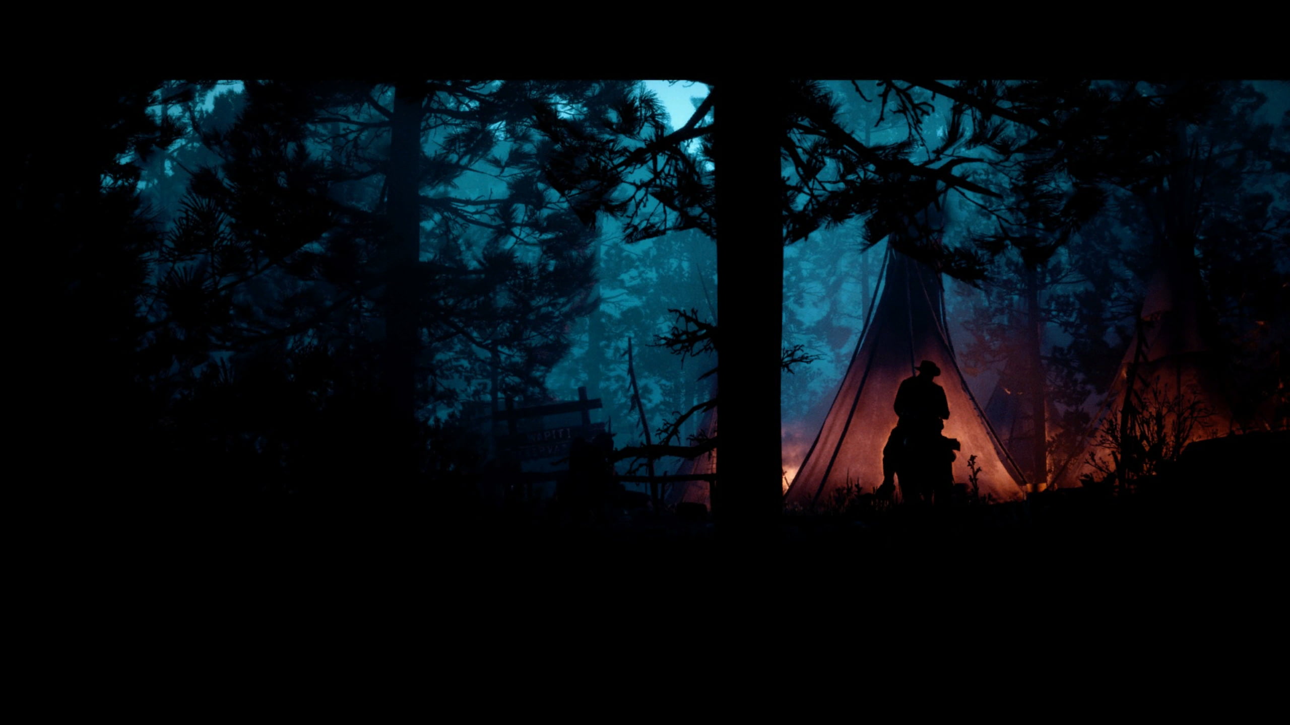 hut, screen shot, 2K, forest, cowboy, Red Dead Redemption 2, trees HD ...