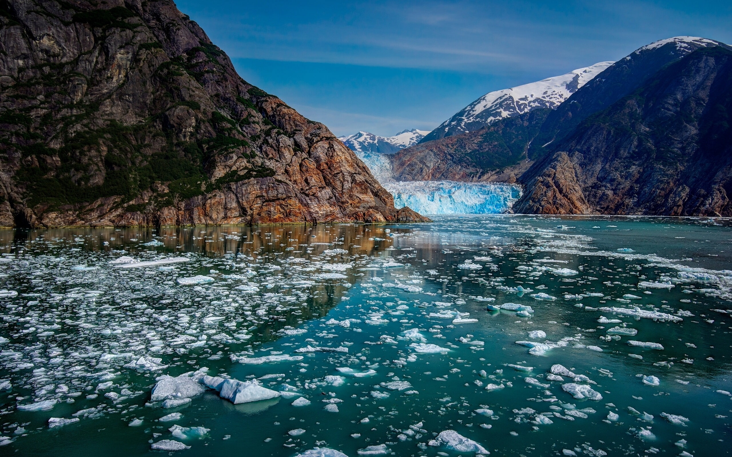 River, National, Bay, Alaska, Mountains, Ice, Glaciers, 2K, Park ...