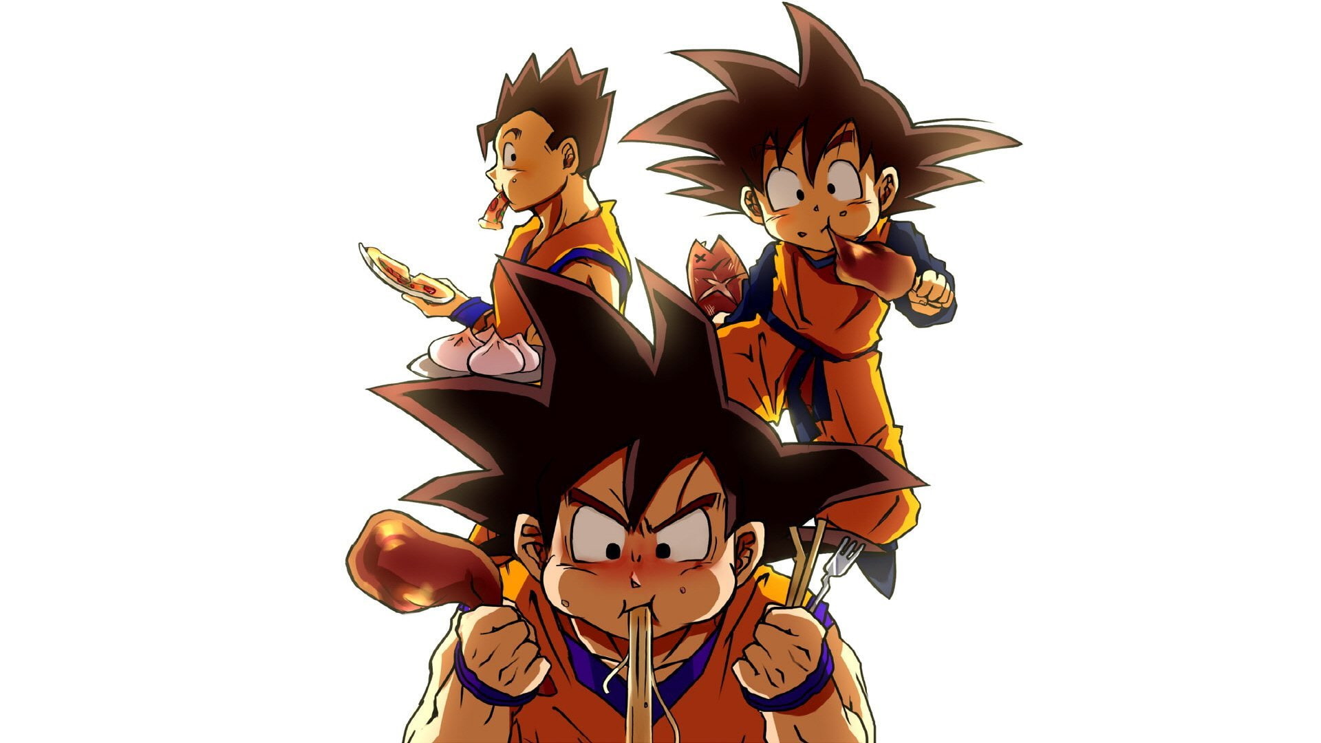 decoration, dragon ball z anime son goku son gohan son goten, male ...