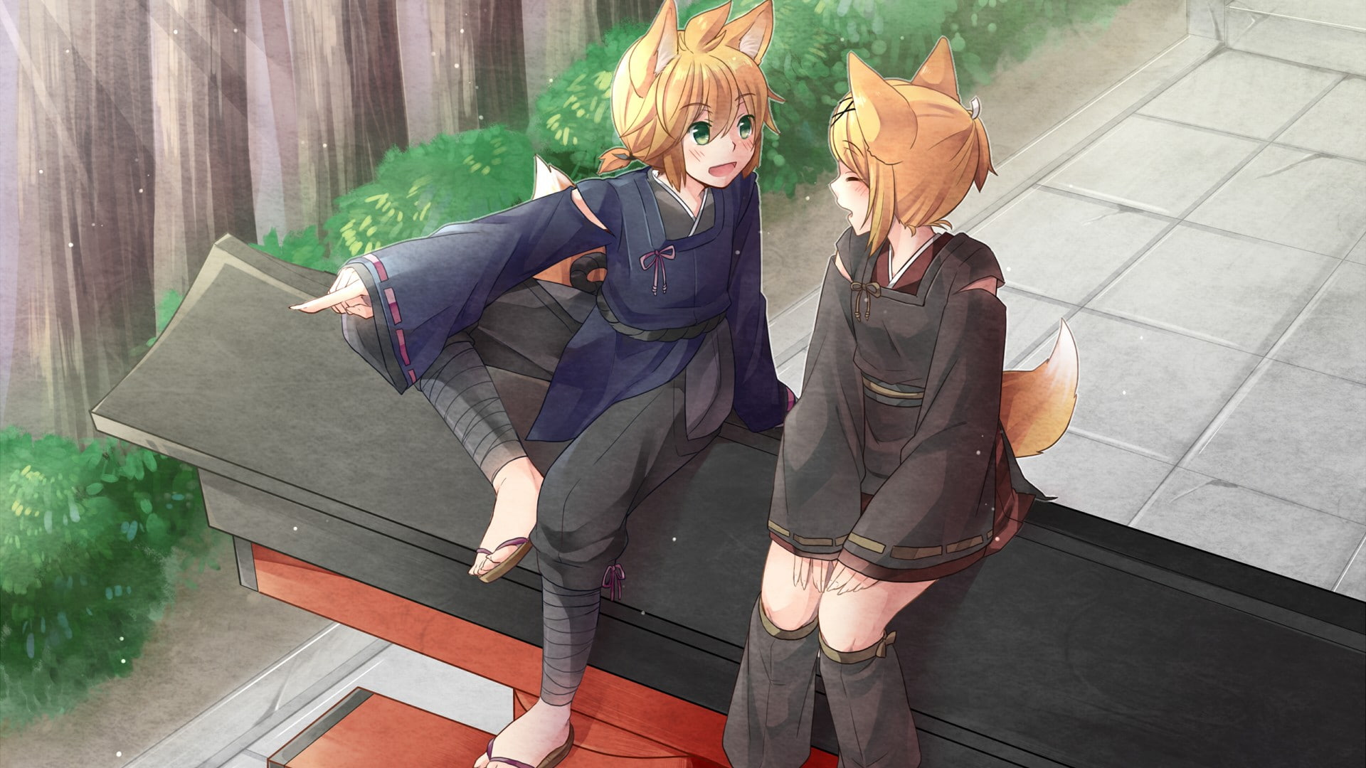 720P, fox girl HD Wallpaper