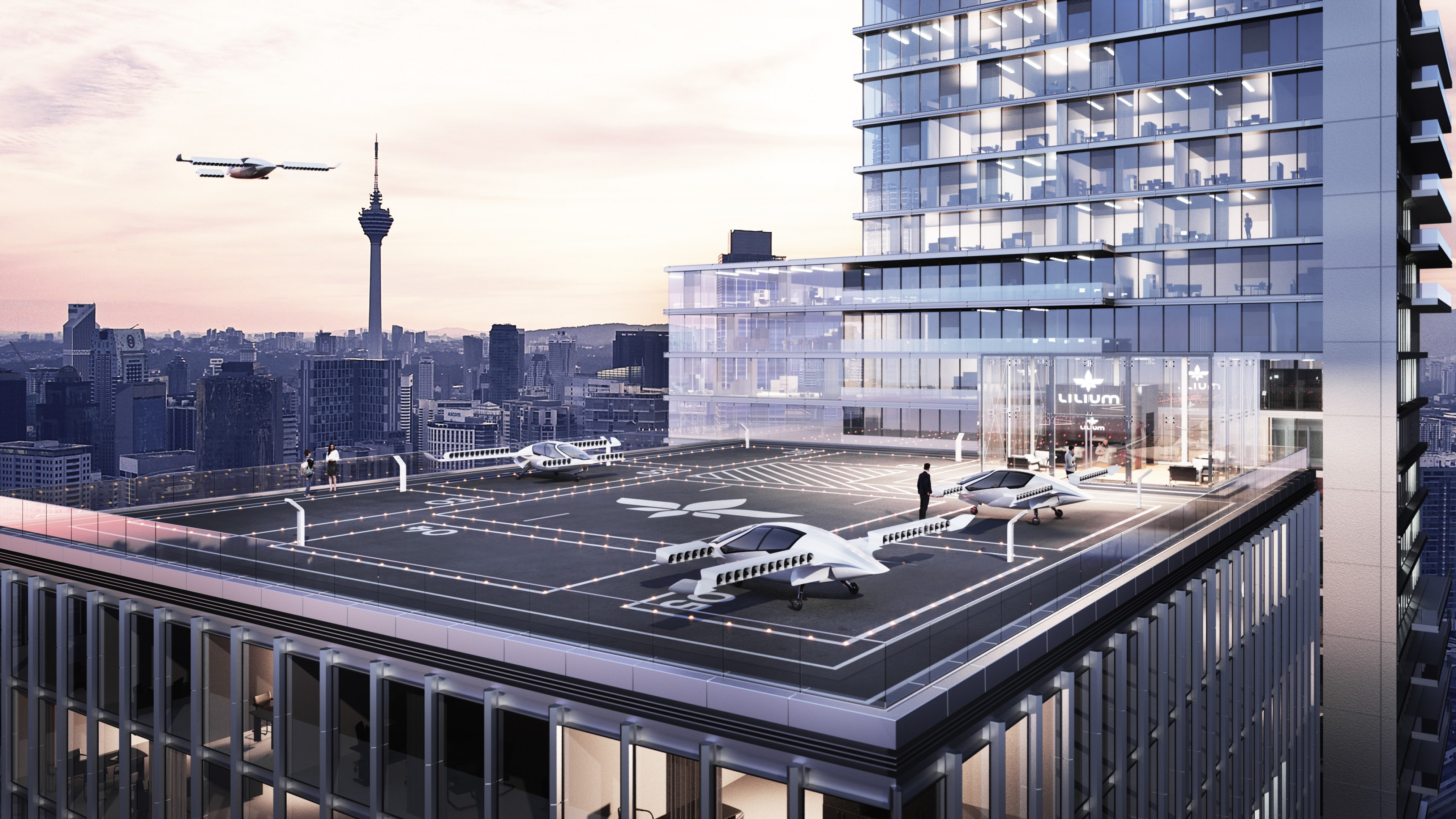 Helipad, Lilium Jet, Gray, Flying Car, Aircraft, 4K, Aerial Vehicle Hd ...