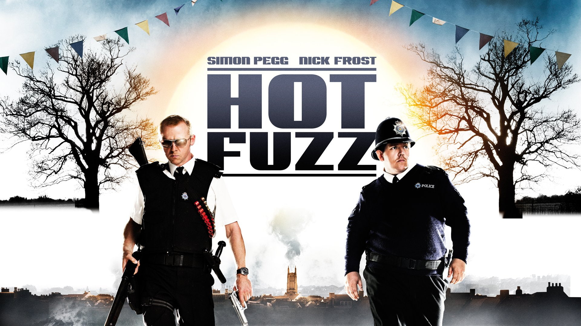 crime, comedy, 1080P, fuzz, parody, police, hot HD Wallpaper