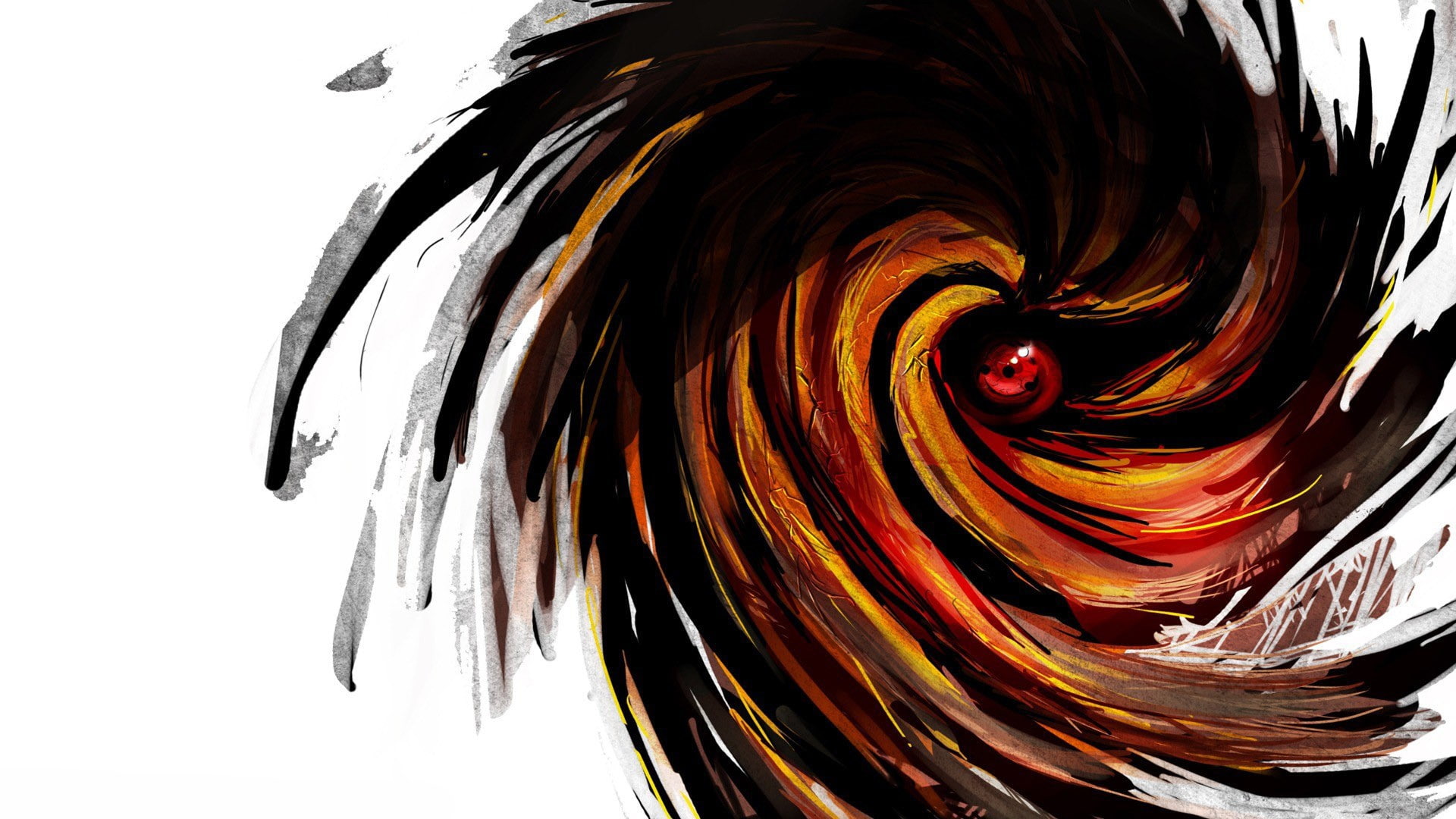 eyes, Tobi, 1080P, Sharingan, white background, Naruto Shippuuden ...
