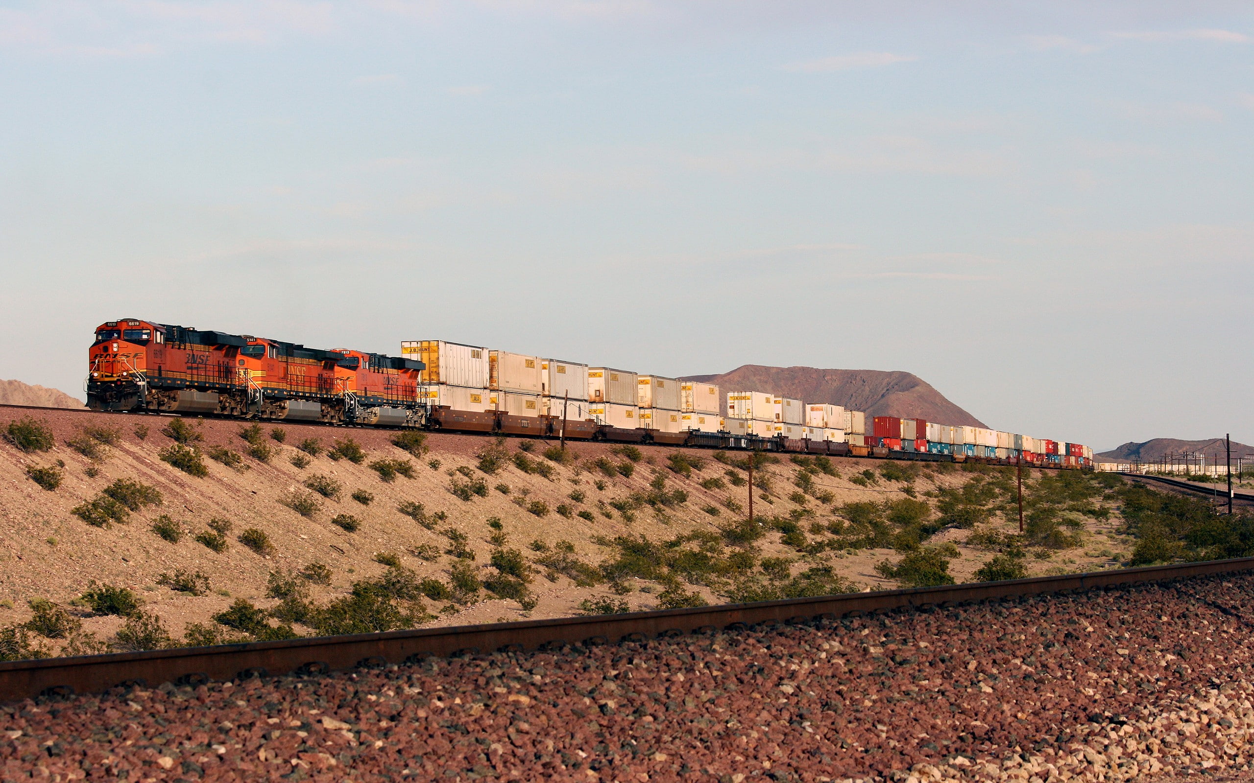 track, land vehicle, railroad track, freight transportation, diesel ...