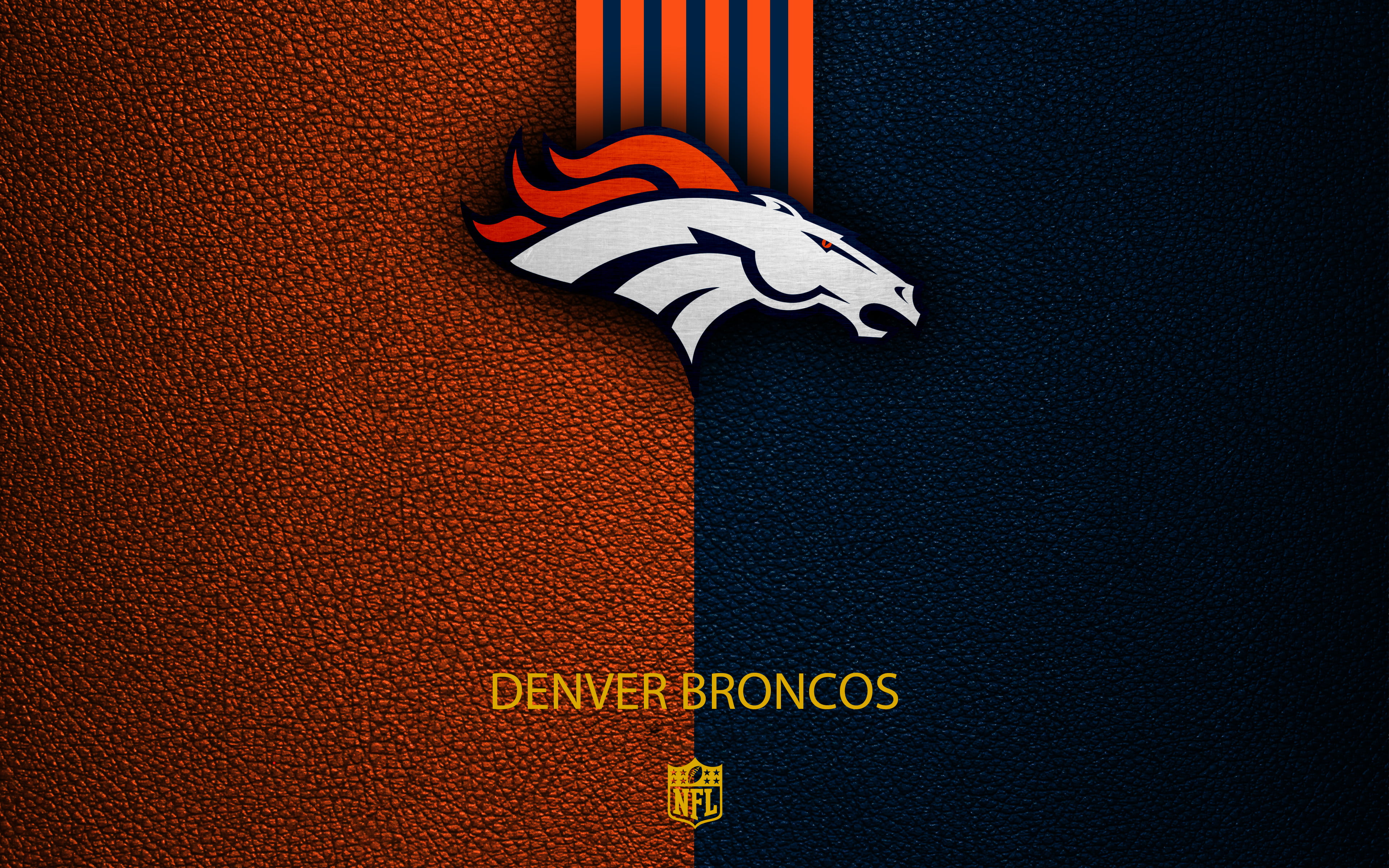 NFL, Emblem, Logo, 4K, Football, Denver Broncos HD Wallpaper