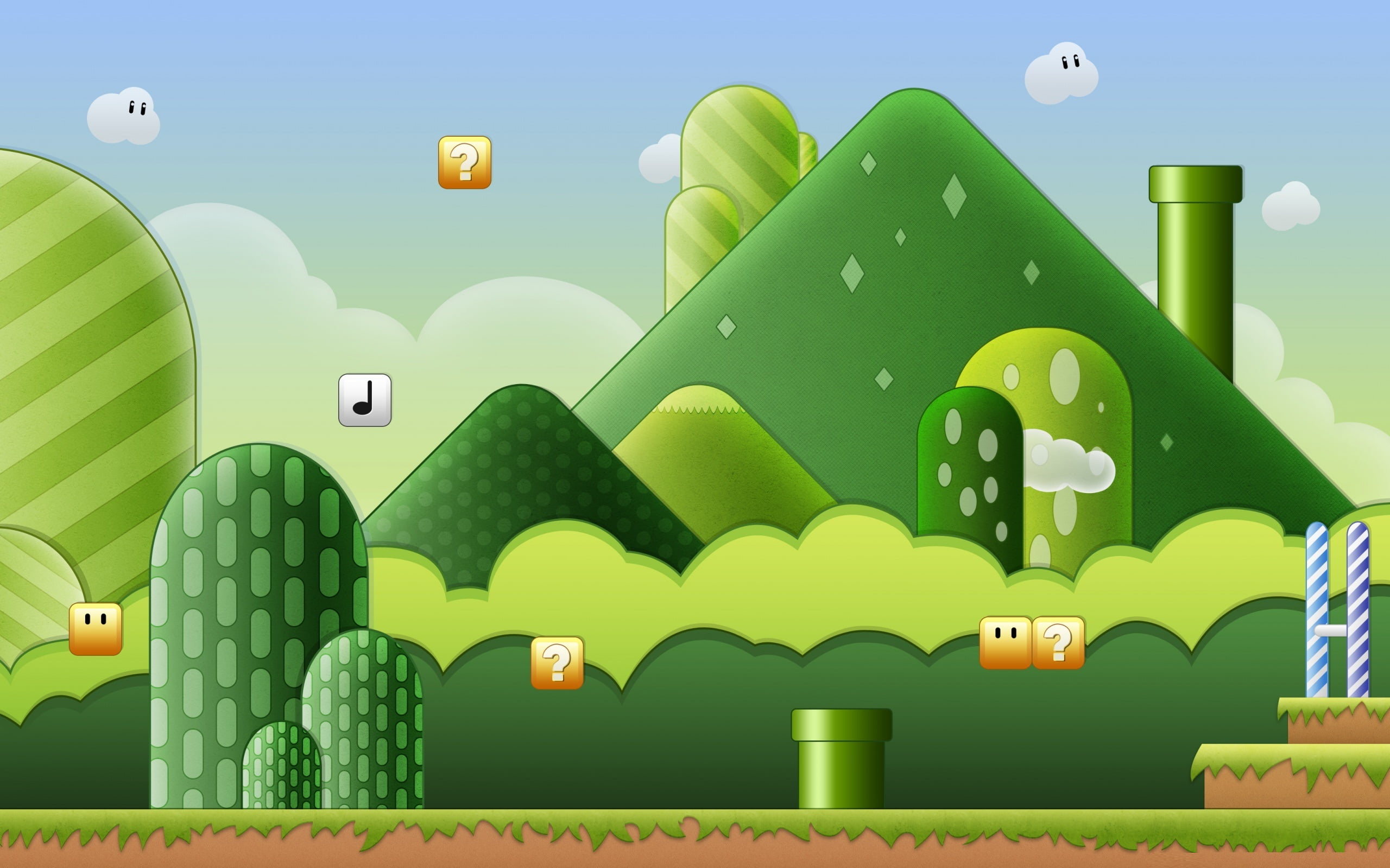 cloud - sky, close-up, mario, architecture, Games, grass, sky, plant ...