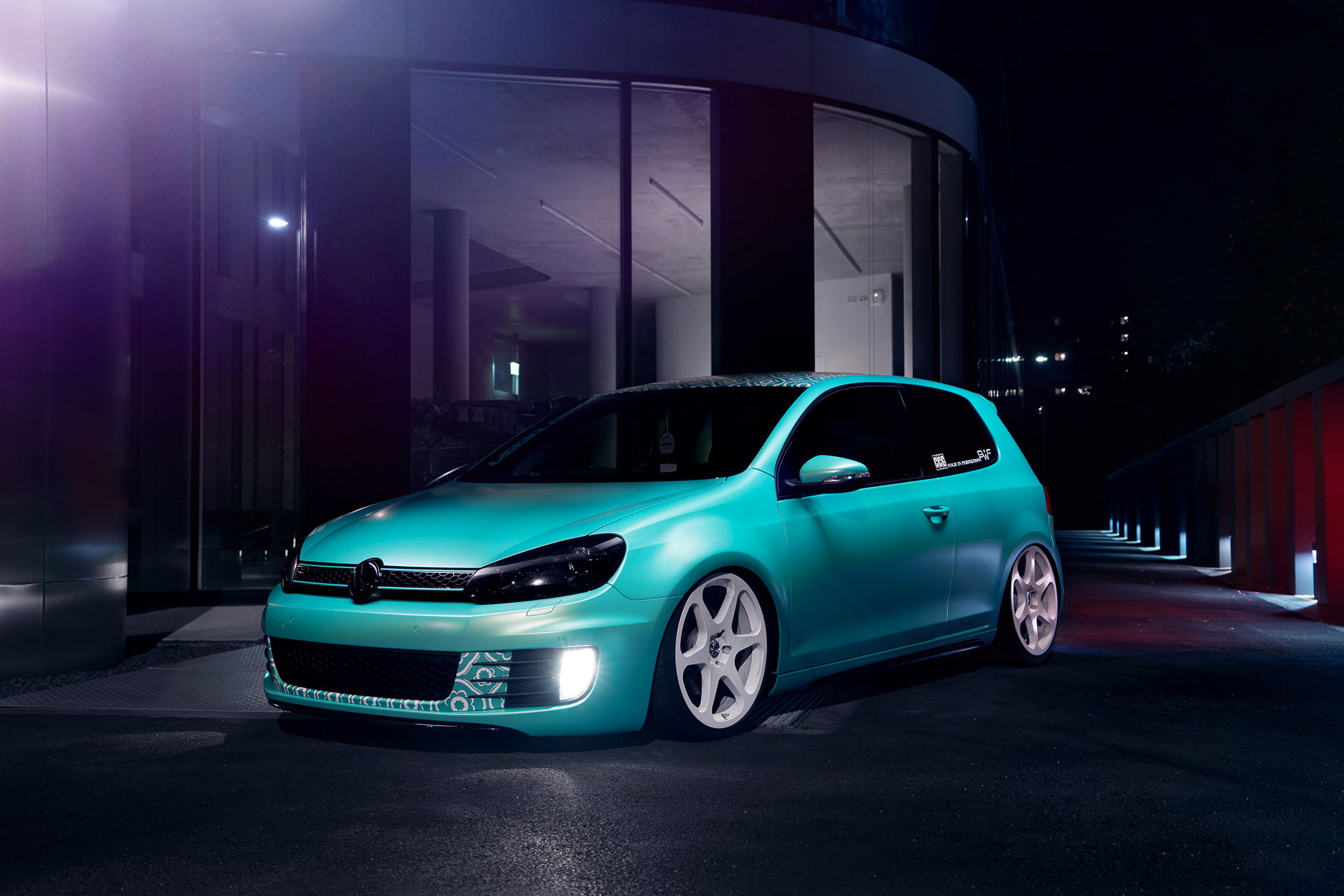 Dapper, Stance, 1080P, Volkswagen, Blue, GTI, Golf, Low HD Wallpaper