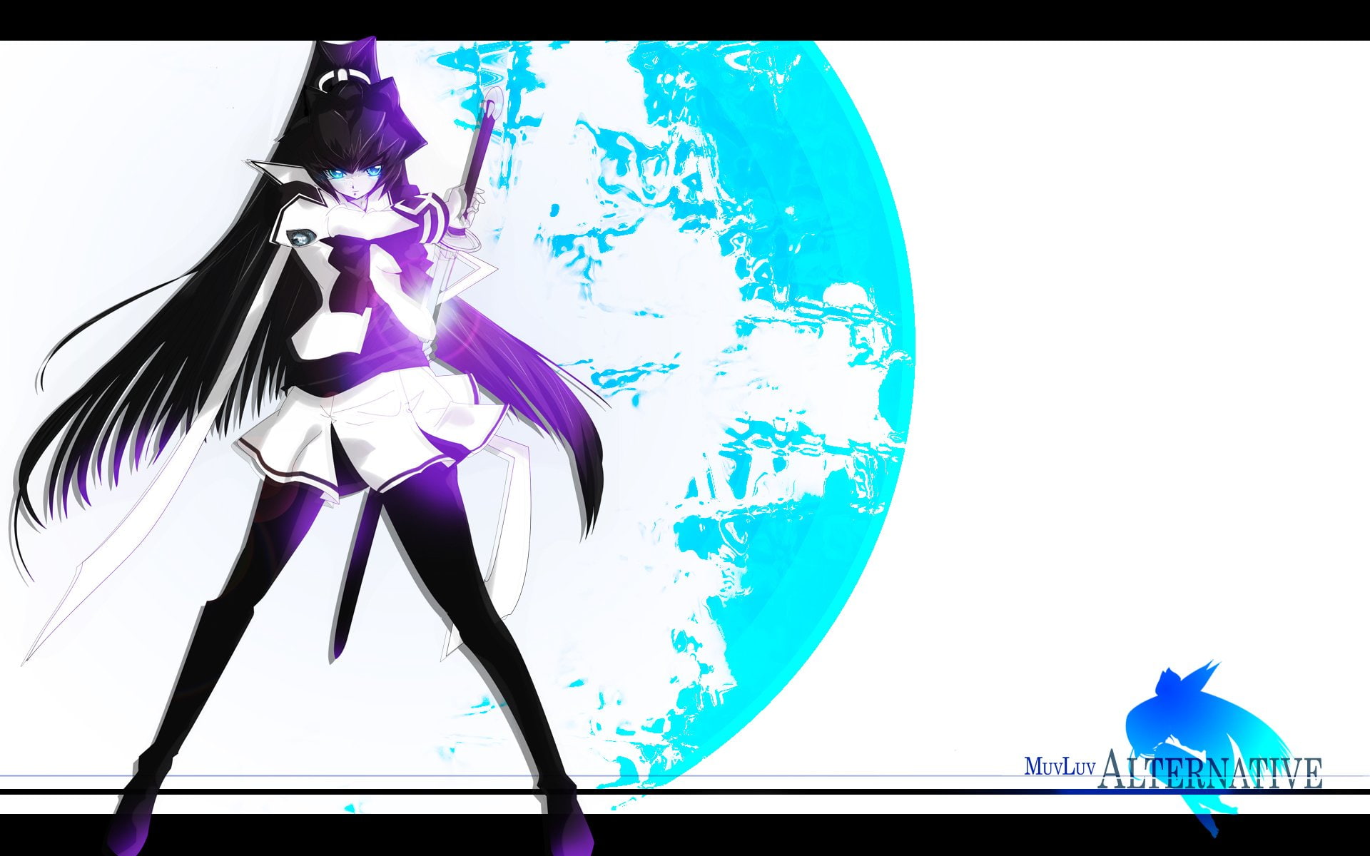 Mitsurugi Meiya, 1080P, anime girls, Muv-Luv HD Wallpaper