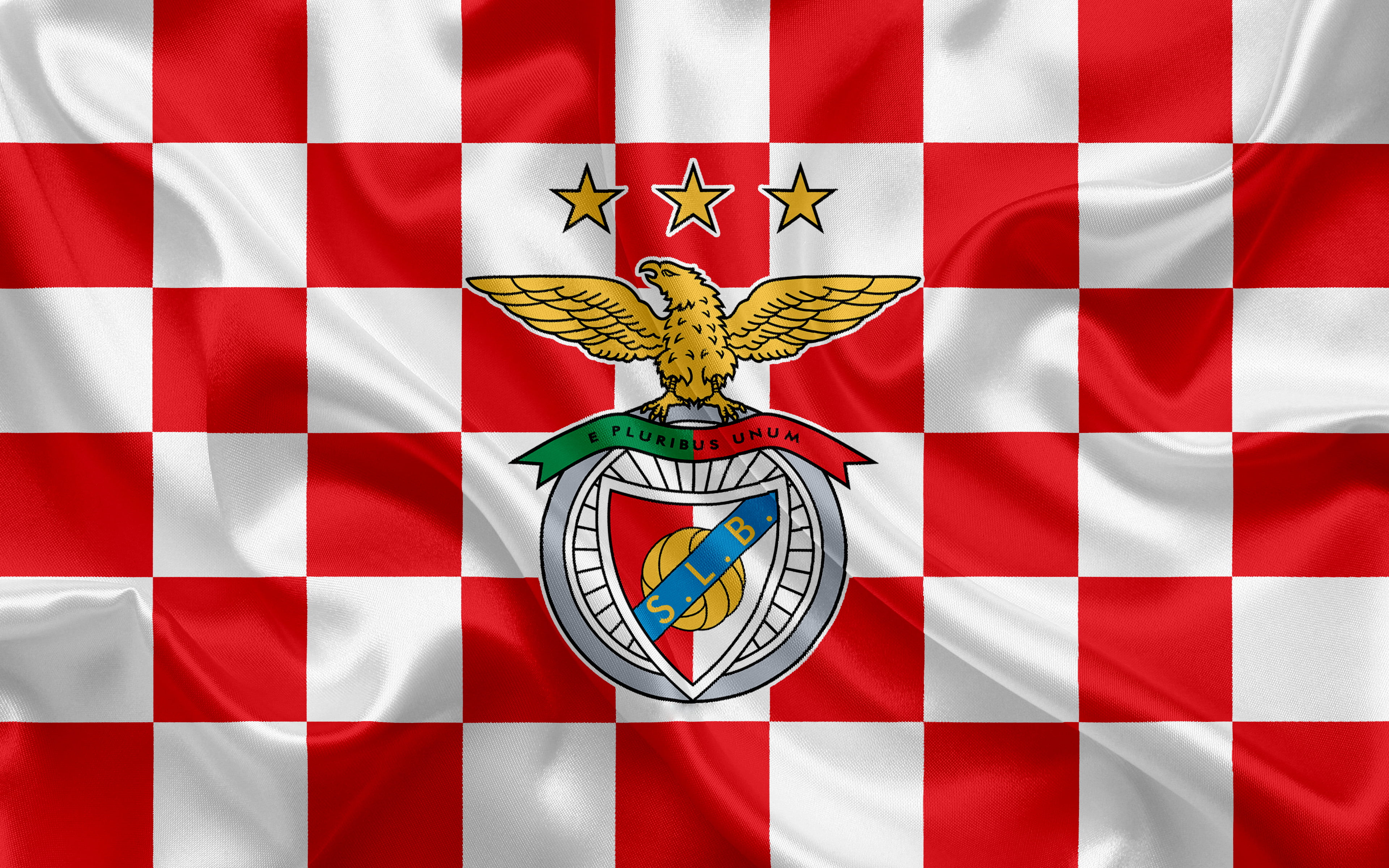 Logo, 4K, Soccer, S.L. Benfica, Emblem HD Wallpaper