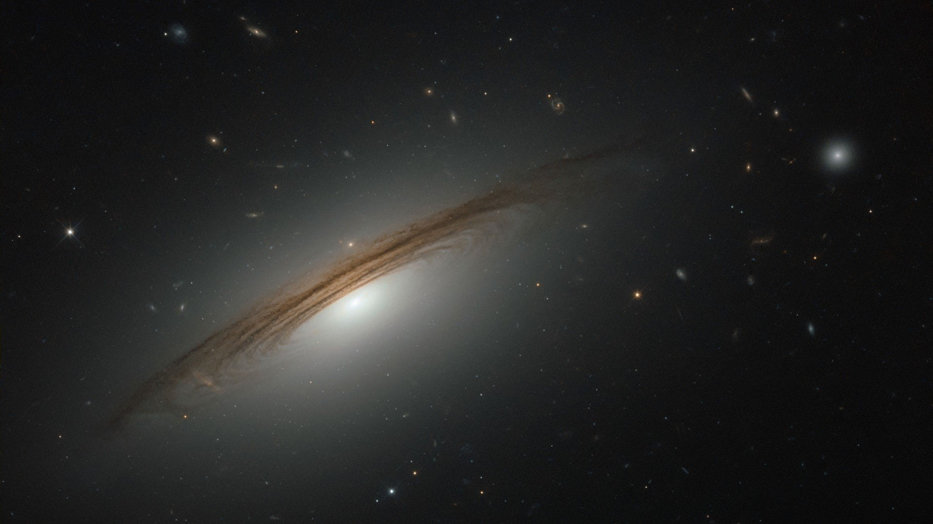illuminated, satellite view, space nasa galaxy ugc 12591, spiral, night ...