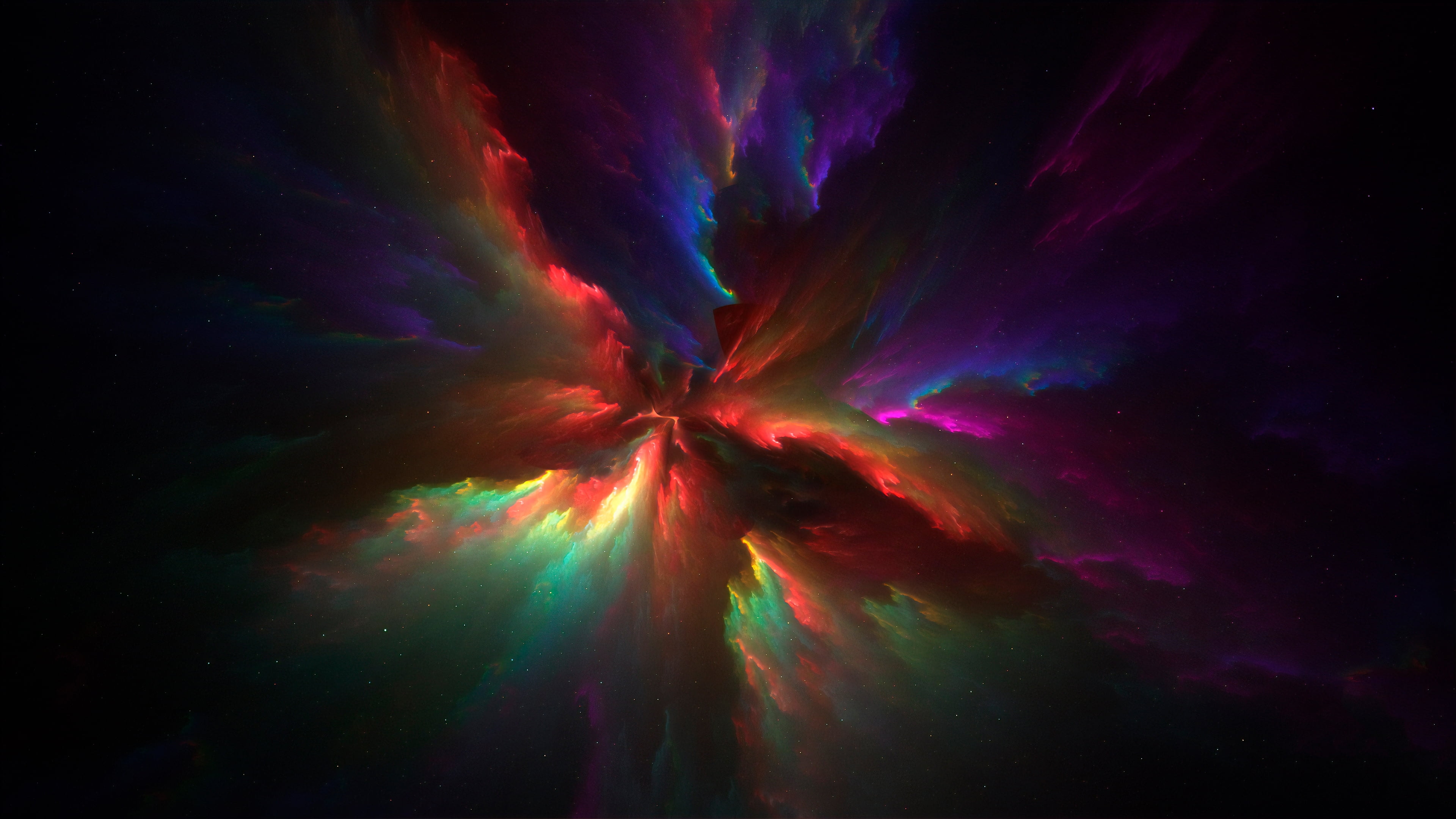 Color Burst, gray, 4K, festivals, abstract HD Wallpaper