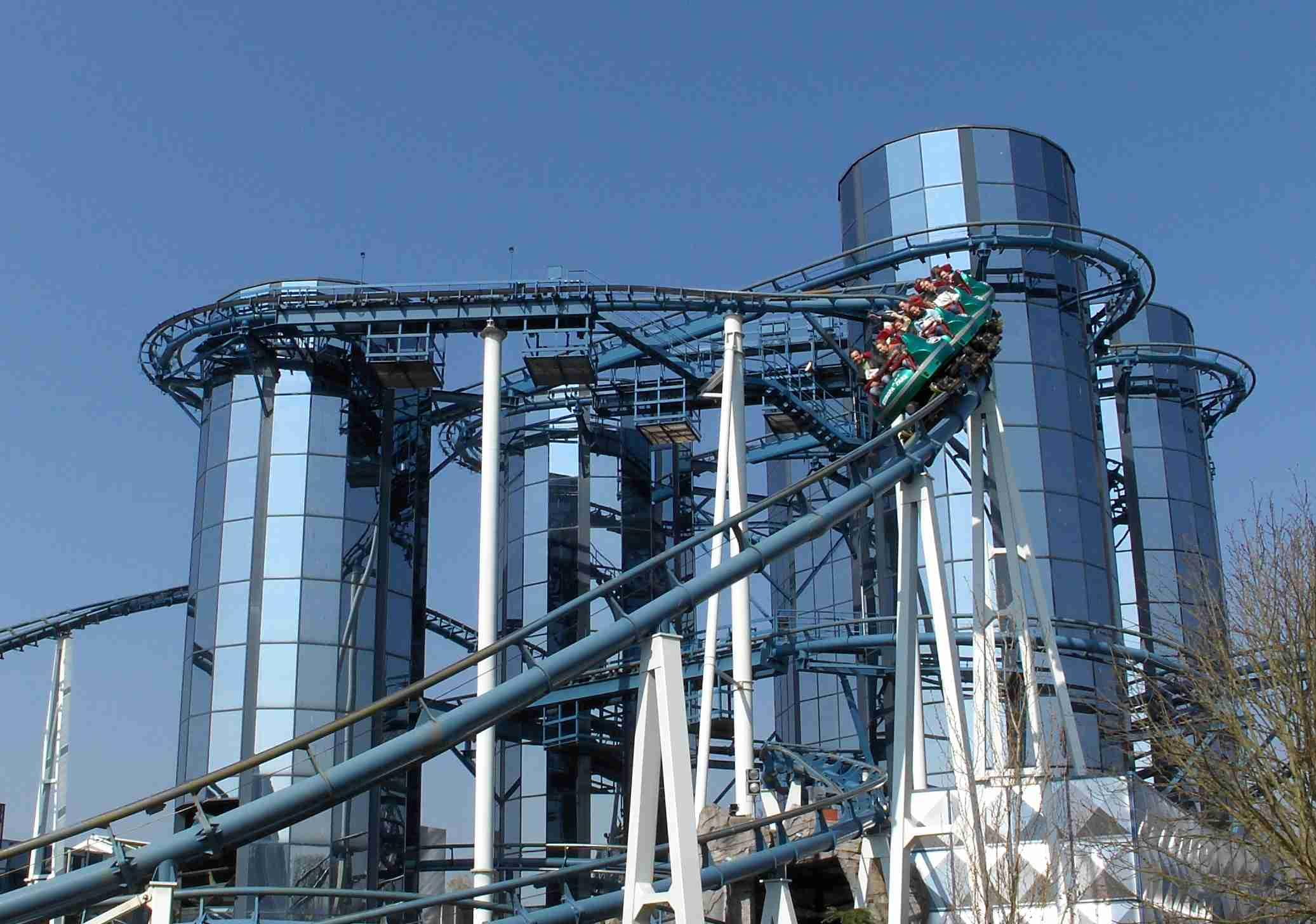 1080P, architecture, coaster, widescreen, roller coaster, eurpoa park ...