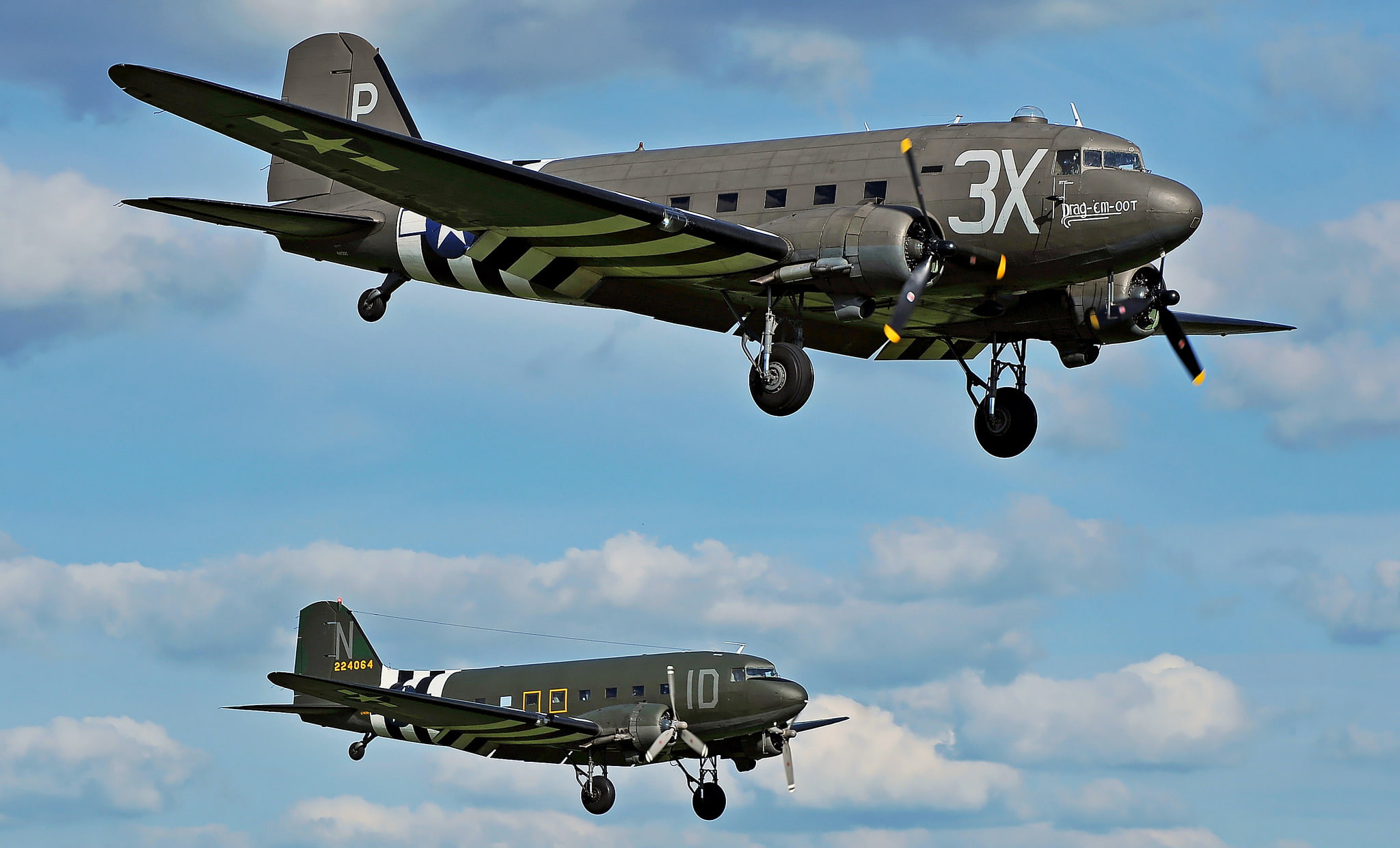 Dakota lll, 2K, American, C-47, Douglas, military transport aircraft HD ...