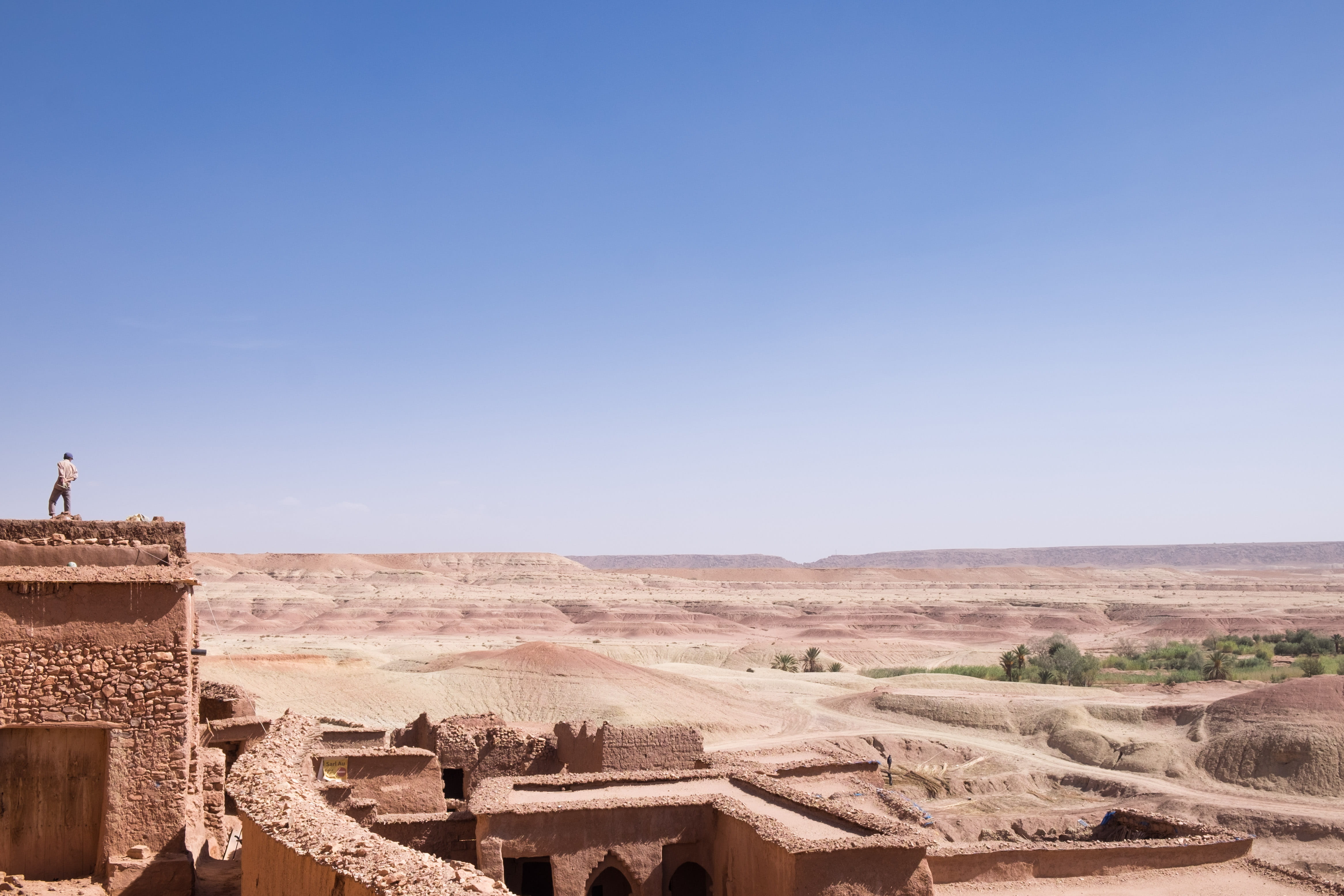 person, travel, aït ben haddou, maroc, copy space, soil, morocco ...