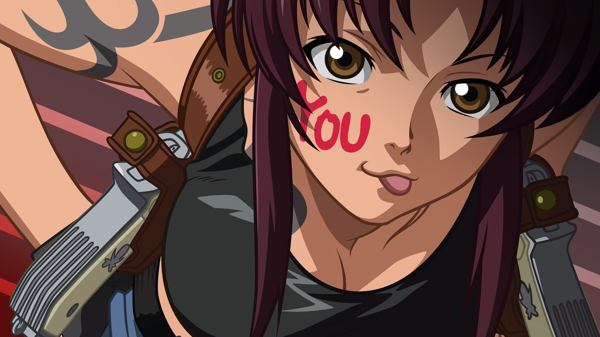 Anime Girls, Black Lagoon, Revy, 1080P, Anime Hd Wallpaper