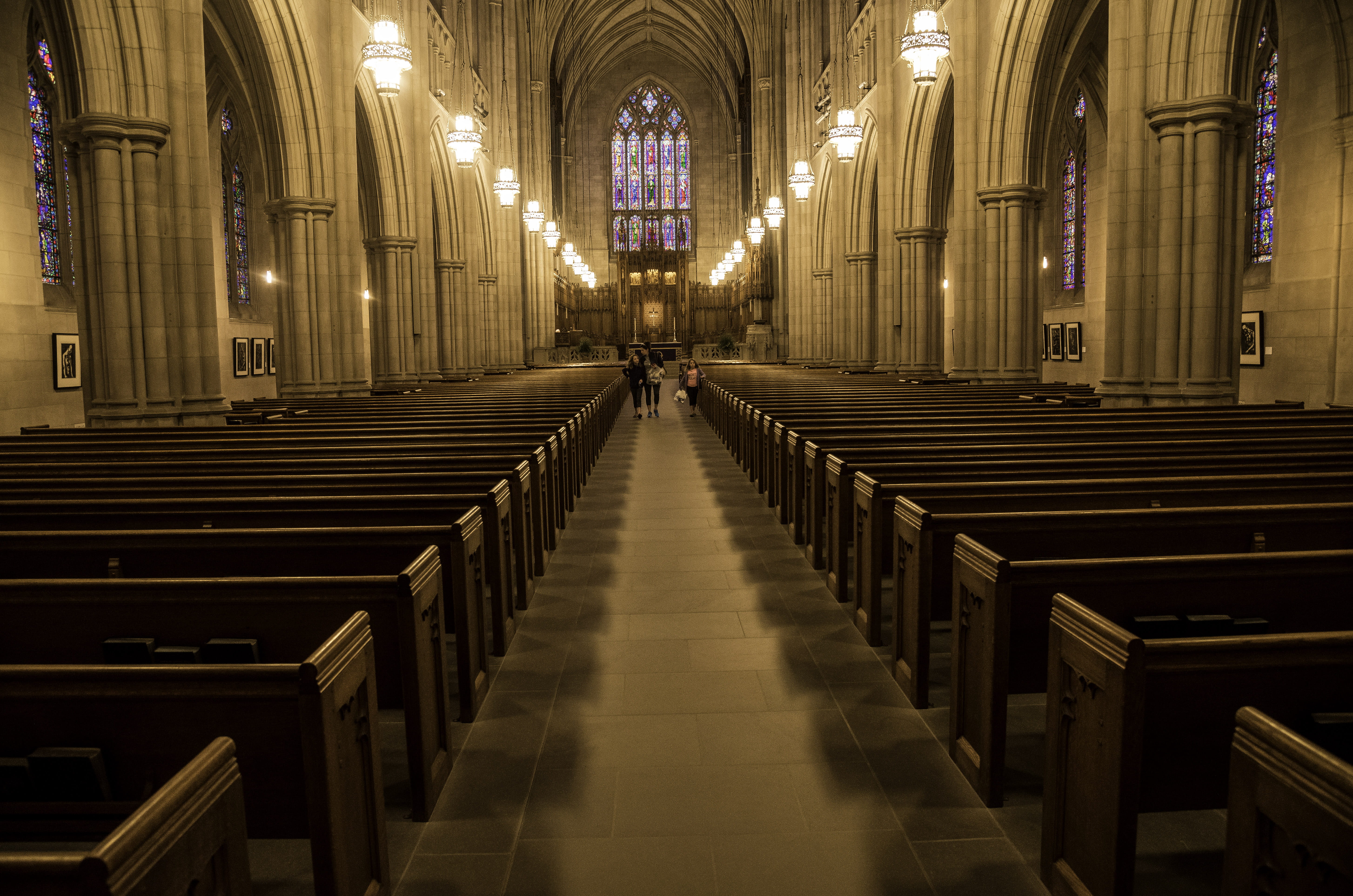the way forward, united states, aisle, pew, in a row, duke chapel ...