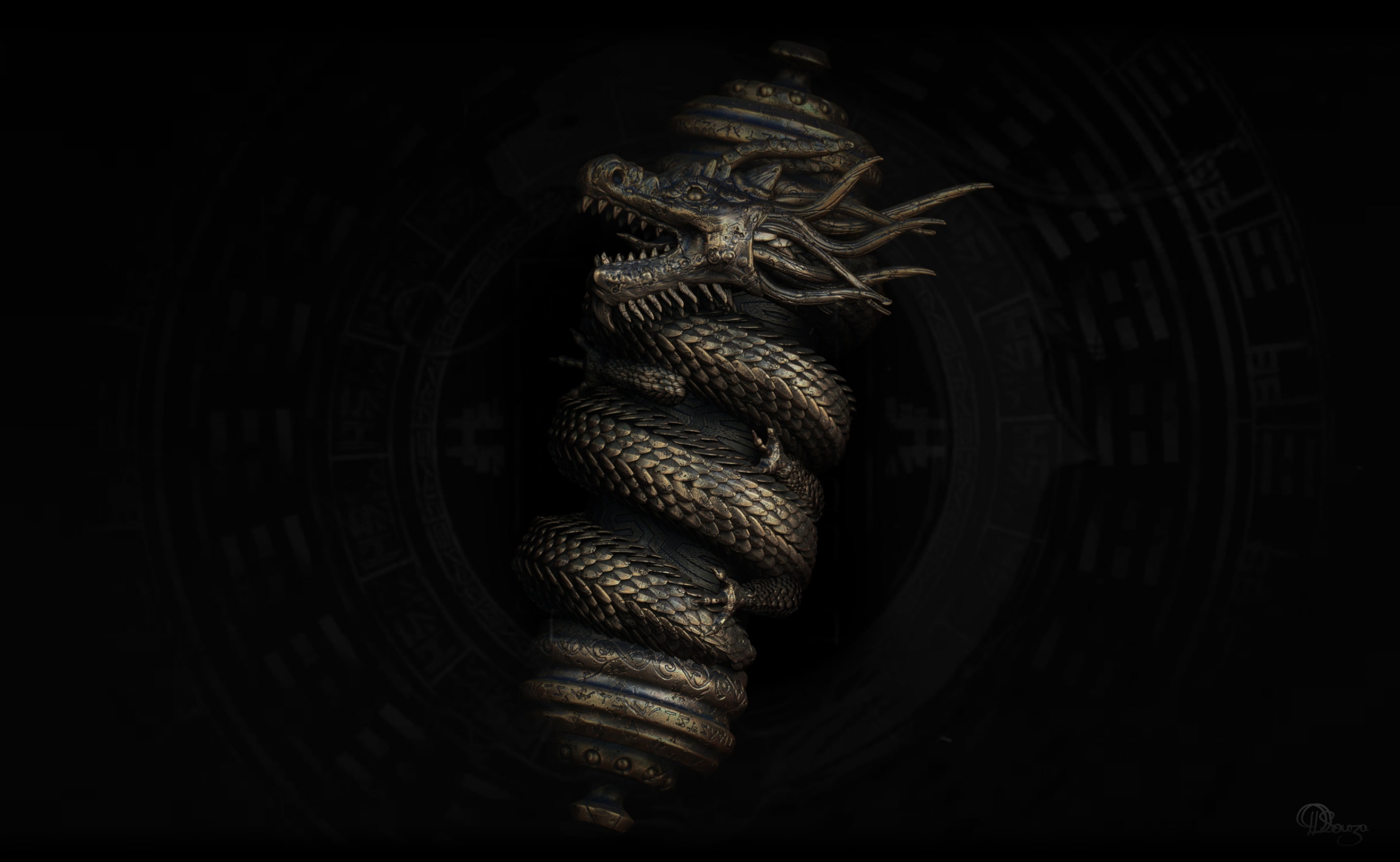 creativity, scroll, the past, no people, dragon, spirituality, carving ...