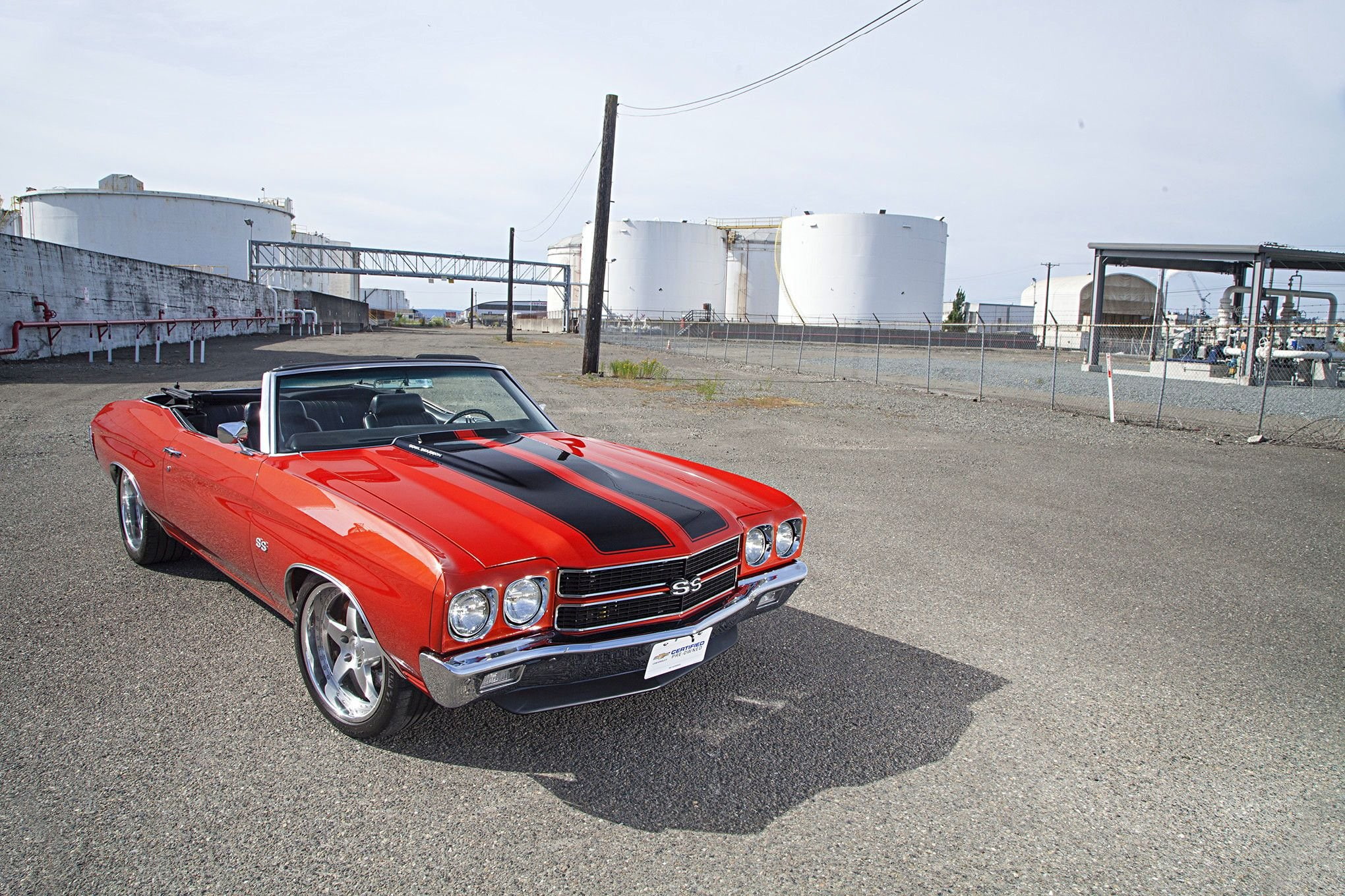 1080P, modified, chevelle-ss, chevrolet, cars, red, convertible, 1970 ...
