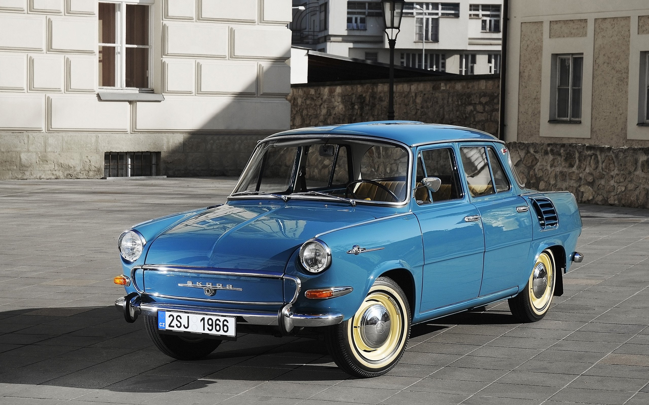 1964 1969 skoda 1000 mb blue static 3 2560x1600, 2K HD Wallpaper